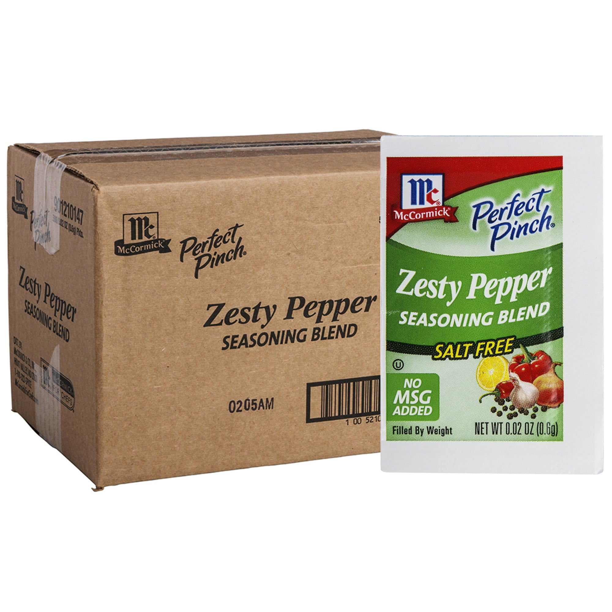McCormick Perfect Pinch Zesty MZF22 Pepper Seasoning Packets, 500 count ...