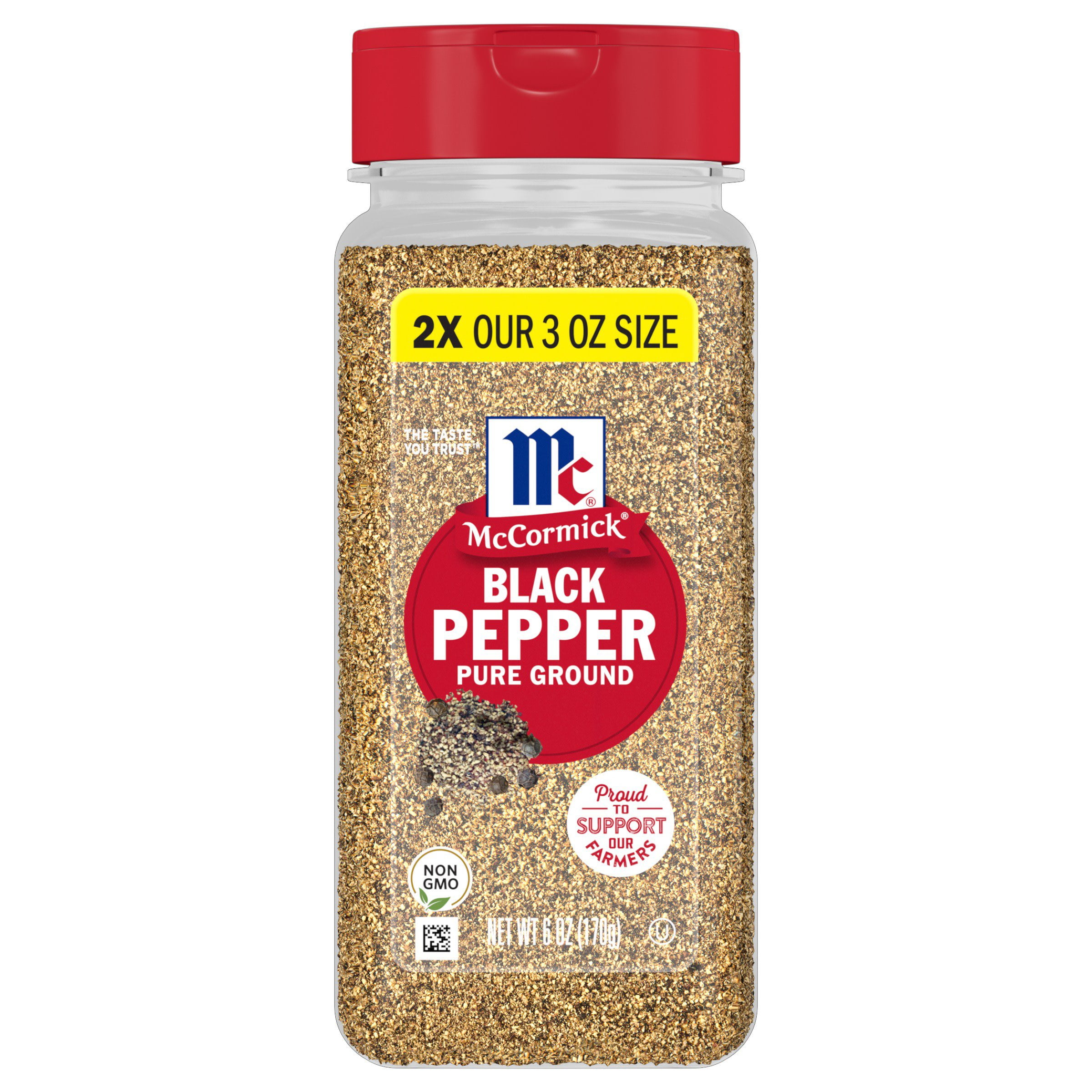 McCormick Pure Ground Black Pepper - 6 oz (Packaging May Vary ...