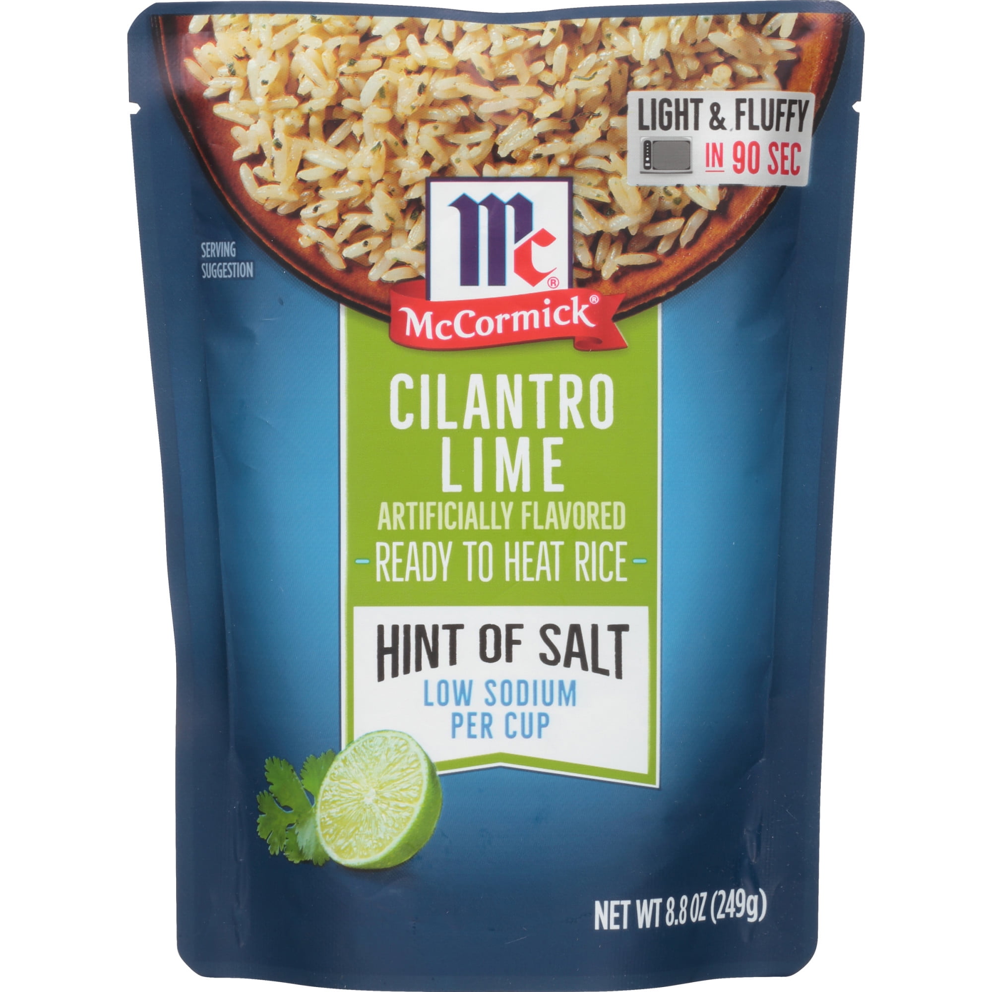 Mccormick Cilantro Lime Artificially Flavored Ready To Heat Rice
