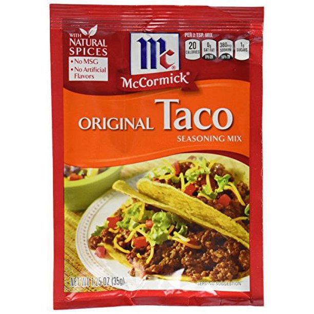 McCormick Seasoning Mix, Original Taco, 1 oz (Pack of 6) - Walmart ...