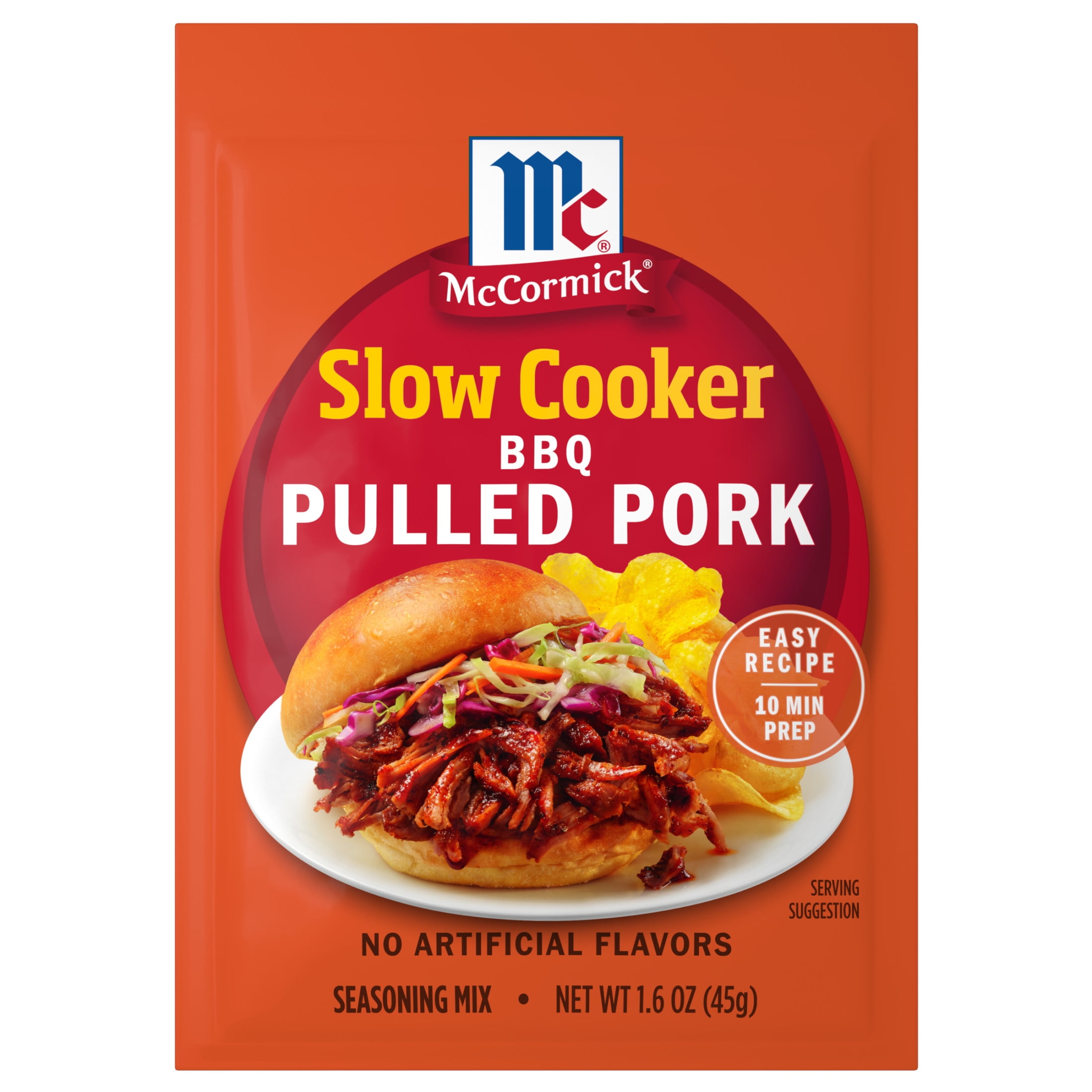 McCormick, Slow Cooker Barbecue Pulled Pork Seasoning Mix, 1.6 oz Pack ...