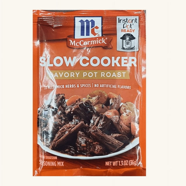 McCormick Slow Cooker Pot Roast Seasoning Mix Savory Herbs & Spices 1.3 ...
