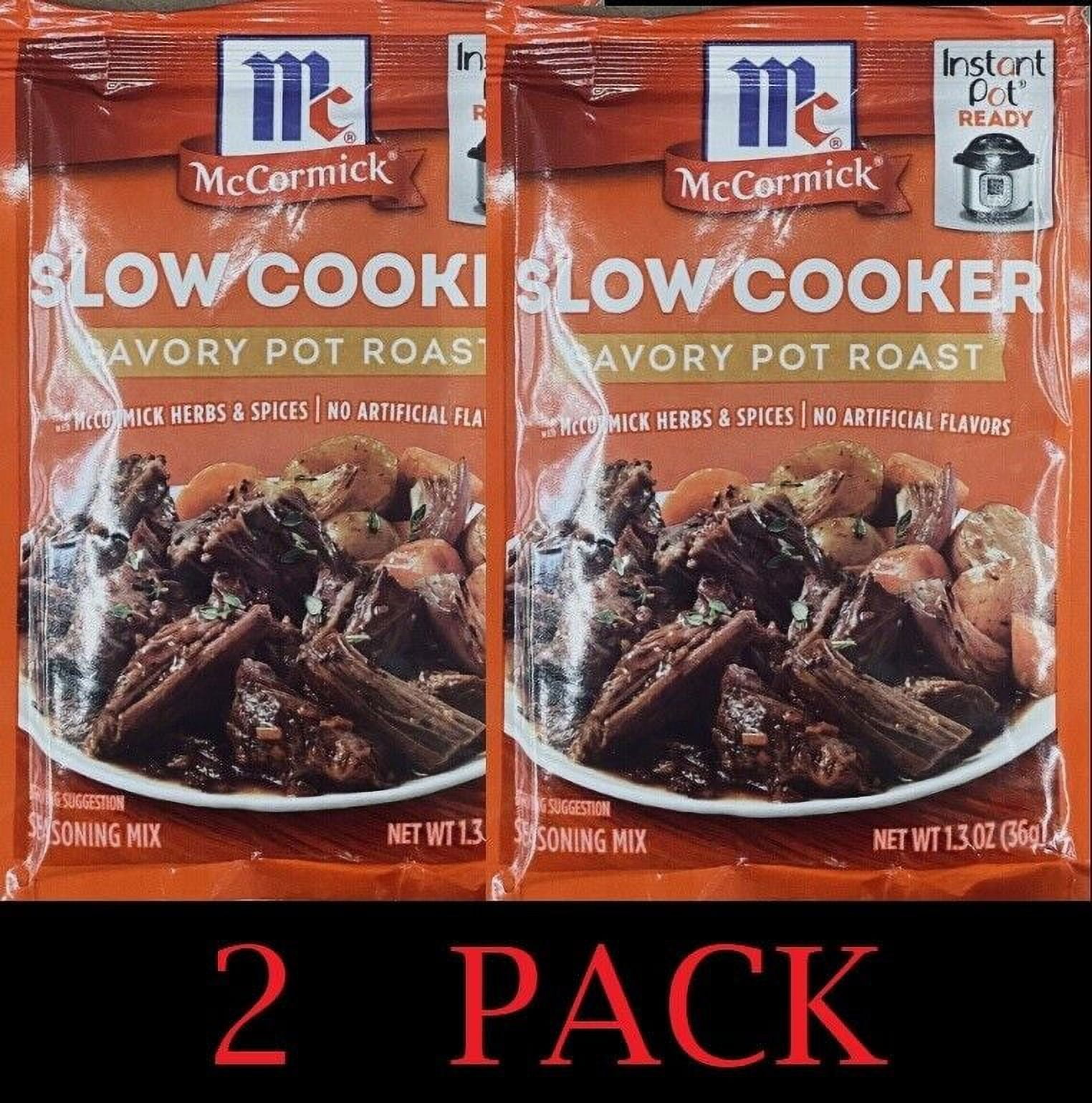 McCormick Slow Cooker Pot Roast Seasoning Mix Savory Herbs & Spices 1 ...