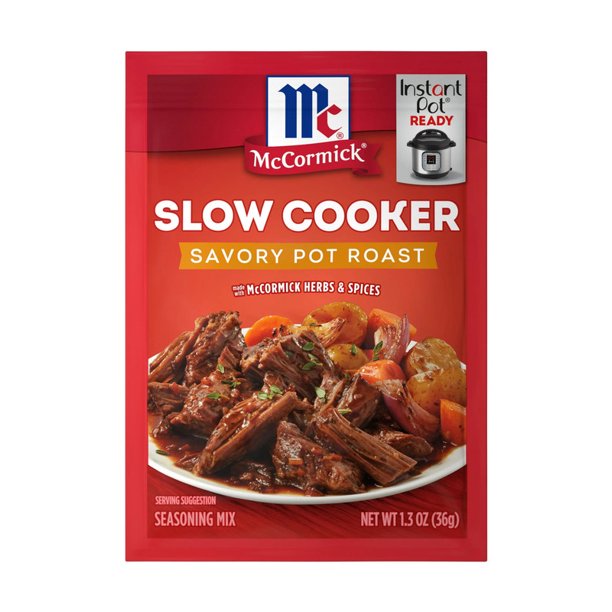 McCormick Slow Cooker Savory Pot Roast Seasoning Mix,(1PACK). - Walmart ...