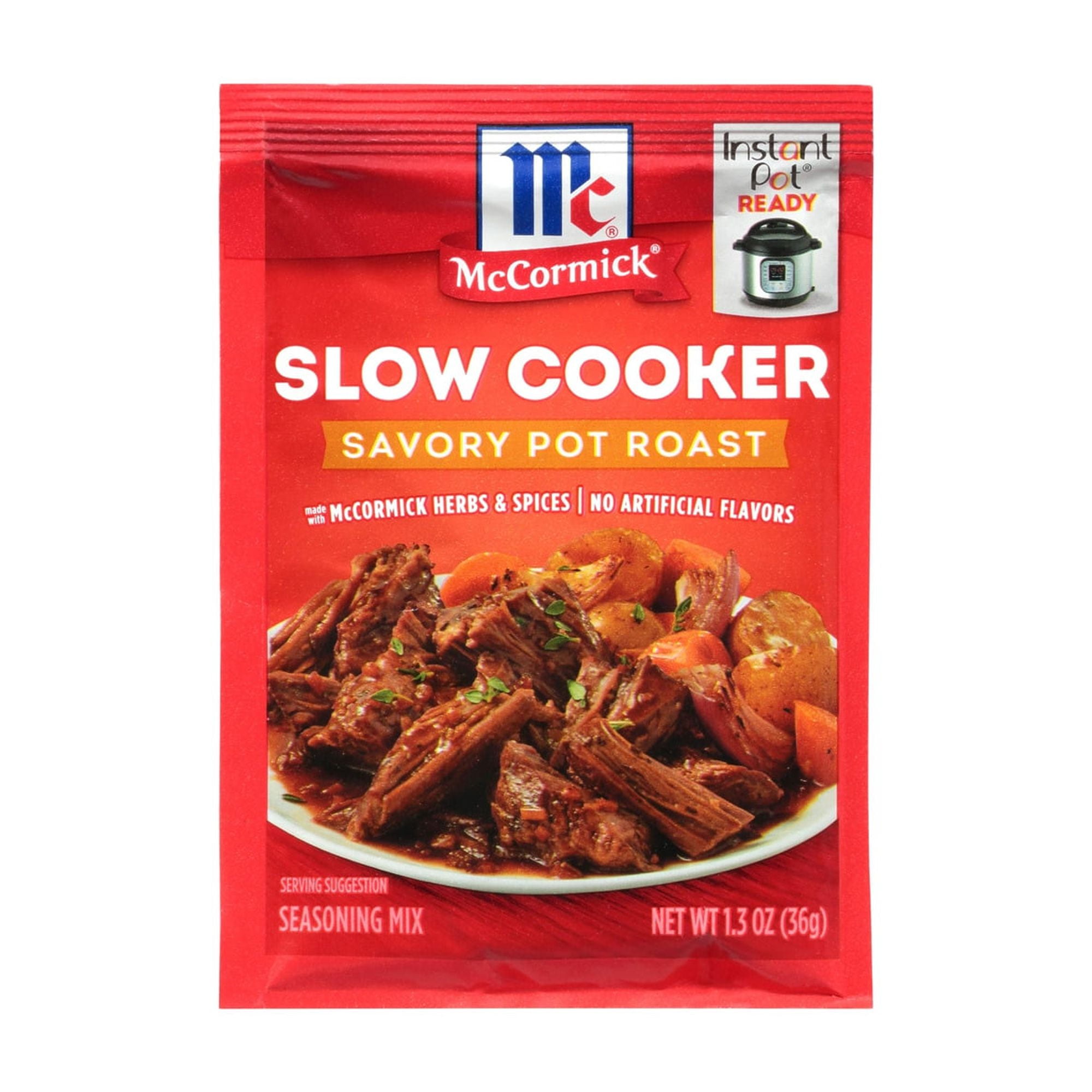 McCormick Slow Cooker Savory YYF14 Pot Roast Seasoning Mix, 1.3 oz ...