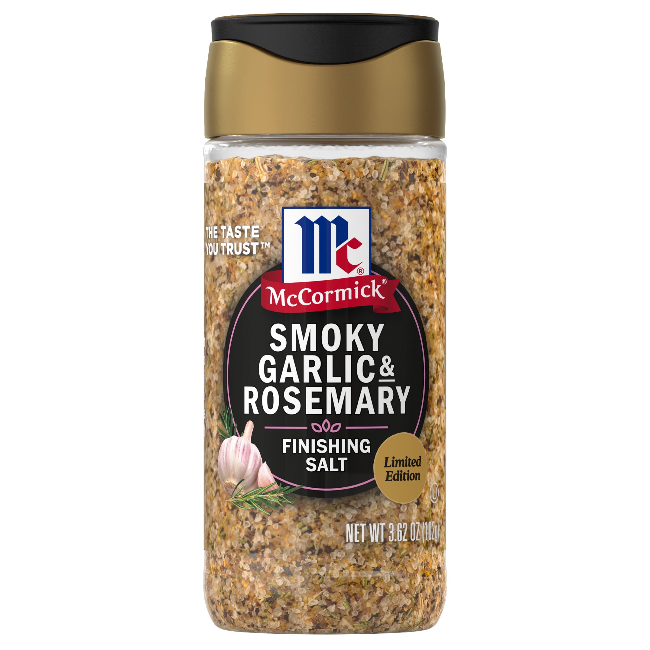 McCormick Smoky Garlic & Rosemary Finishing Salt, 3.62 oz Bottle ...