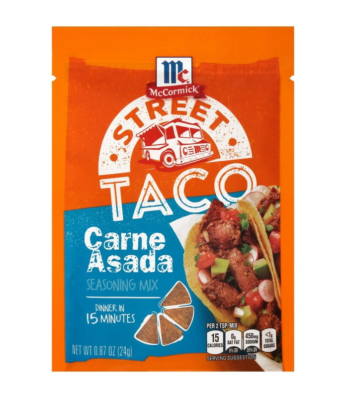 McCormick Street Taco Carne Asada Seasoning Mix,(1PACK), - Walmart.com