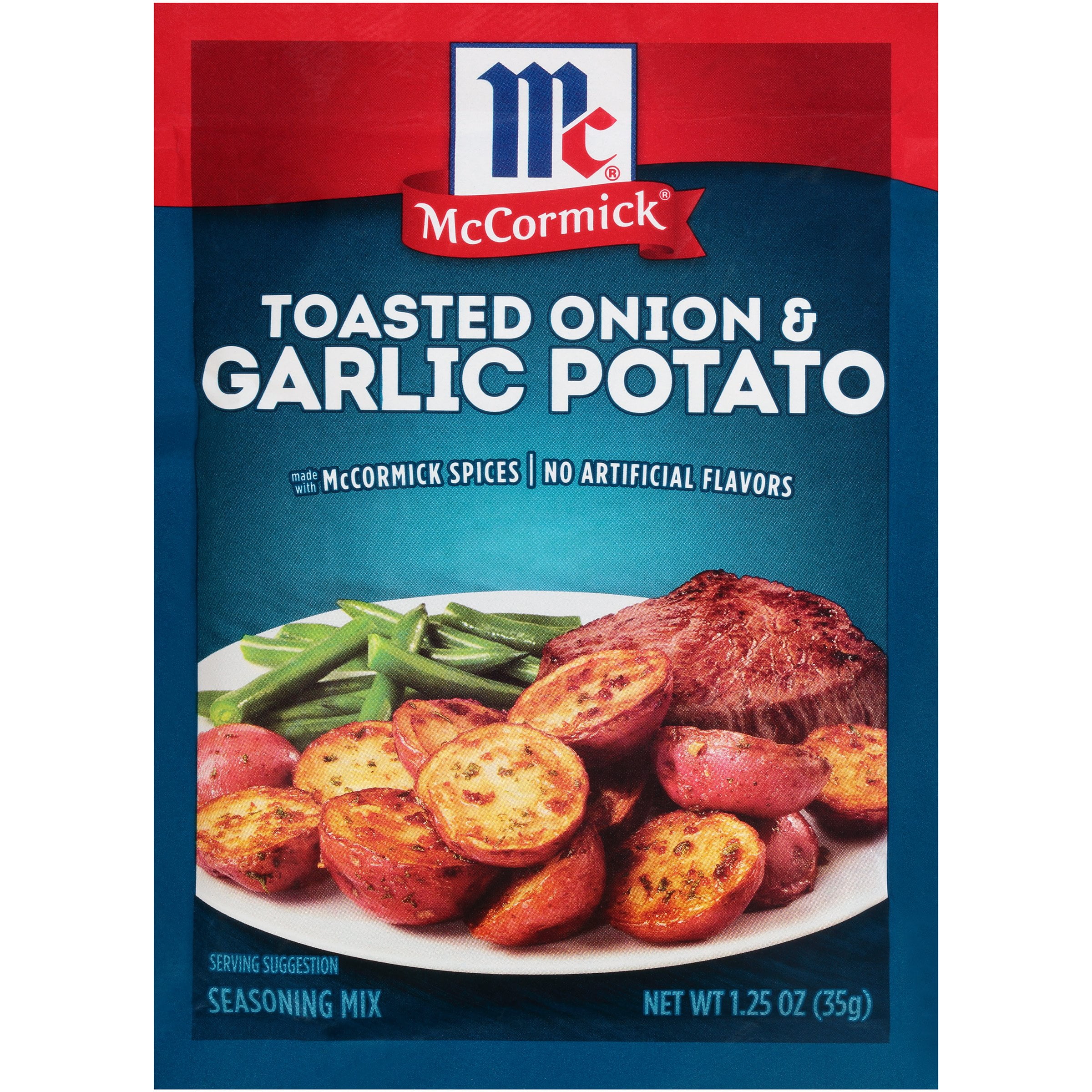 McCormick Toasted Onion & Garlic Potato Seasoning - 1.25 oz (Packaging ...