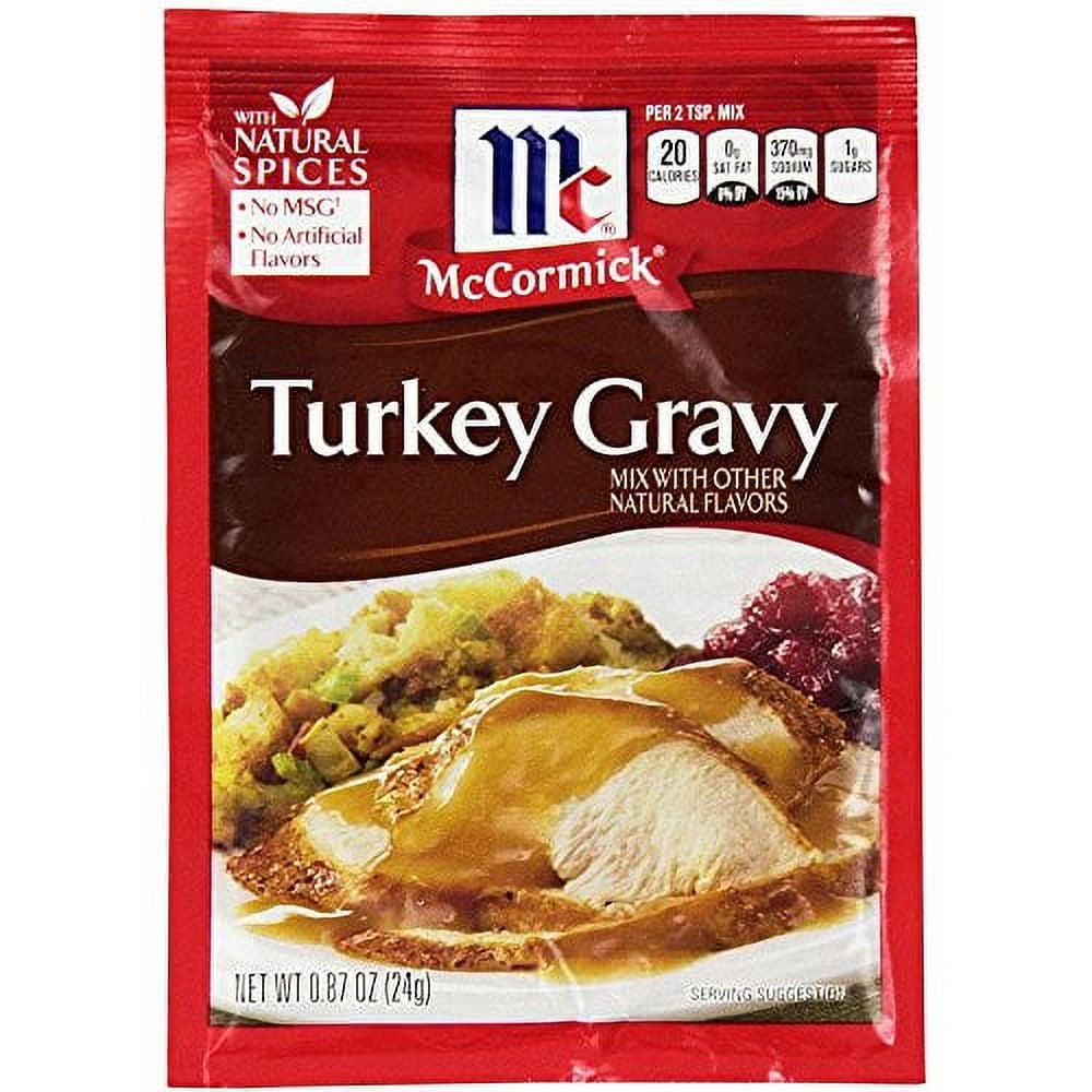 McCormick Turkey Gravy Mix, 0.87 oz (Pack of 32) - Walmart.com