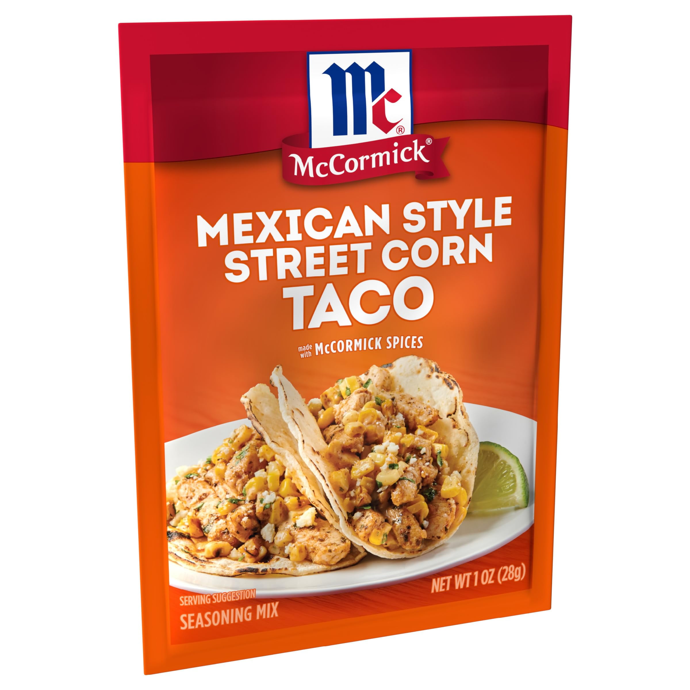 McCormick UM1 Mexican Style Street Corn Taco Seasoning Mix, 1 oz (Pack ...