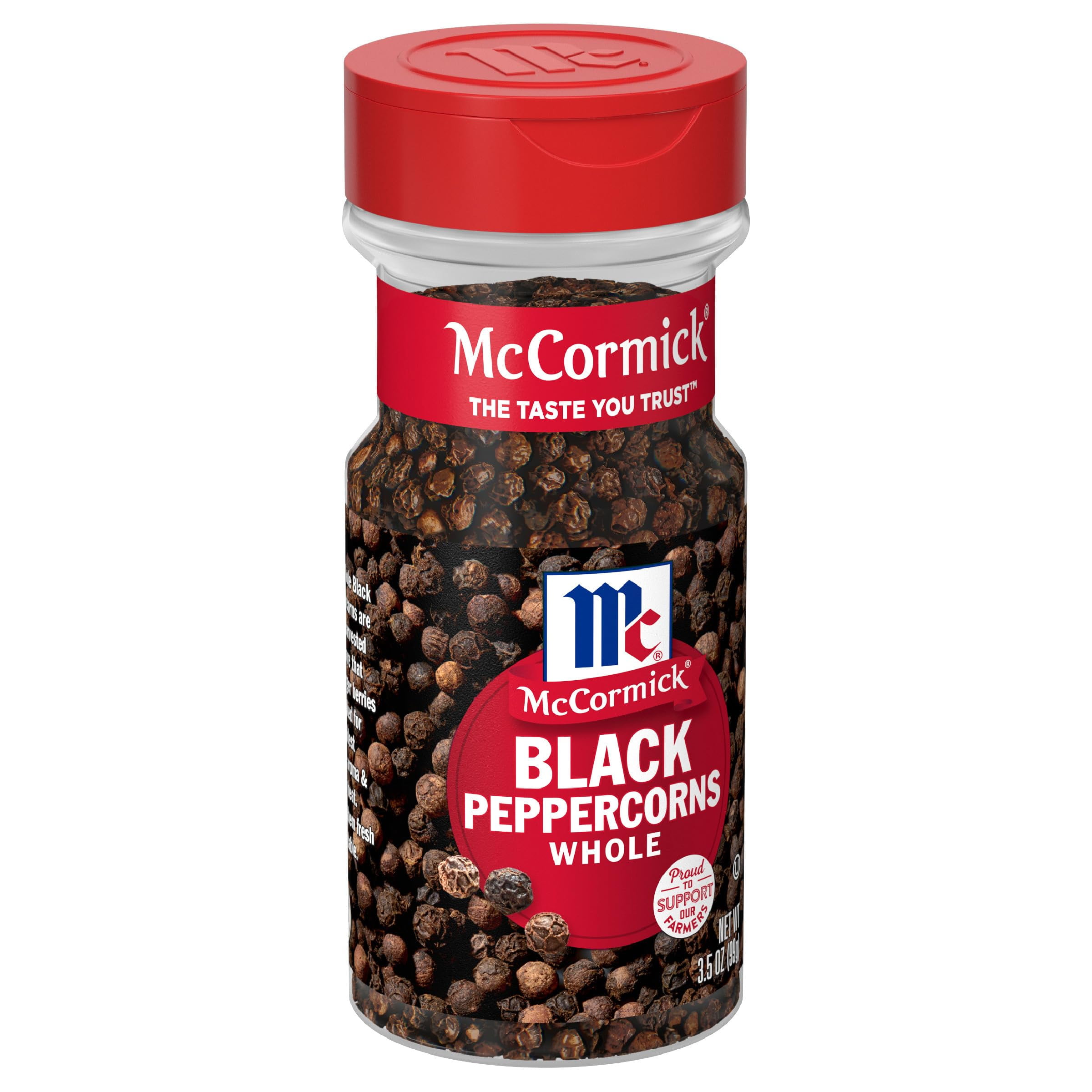 McCormick Whole Black Peppercorns, SBF3 3.5 oz - Walmart.com