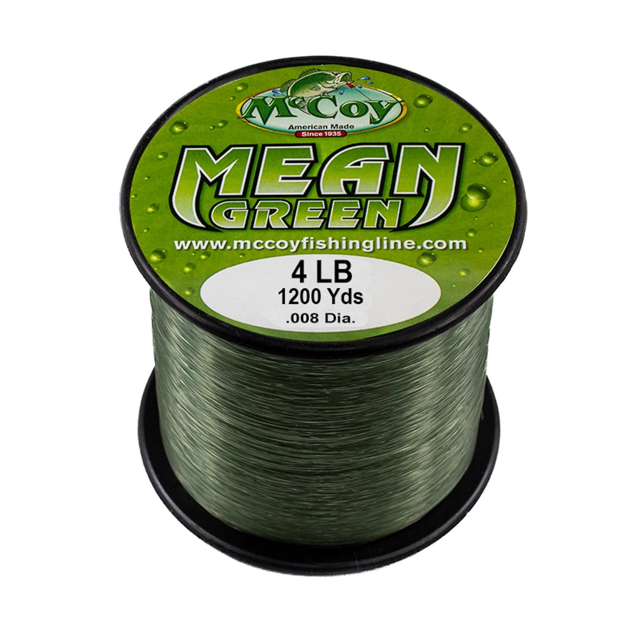 McCoy Mean Green Premium CoPolymer Monofilament Fishing Line (4lb Test ...