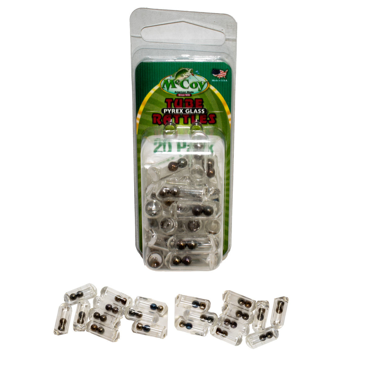 McCoy Premium Glass Rattles (Tube - 20 Pack) - Walmart.com
