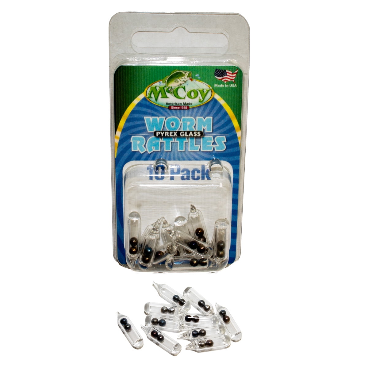 McCoy Premium Glass Rattles (Worm - 10 Pack) - Walmart.com