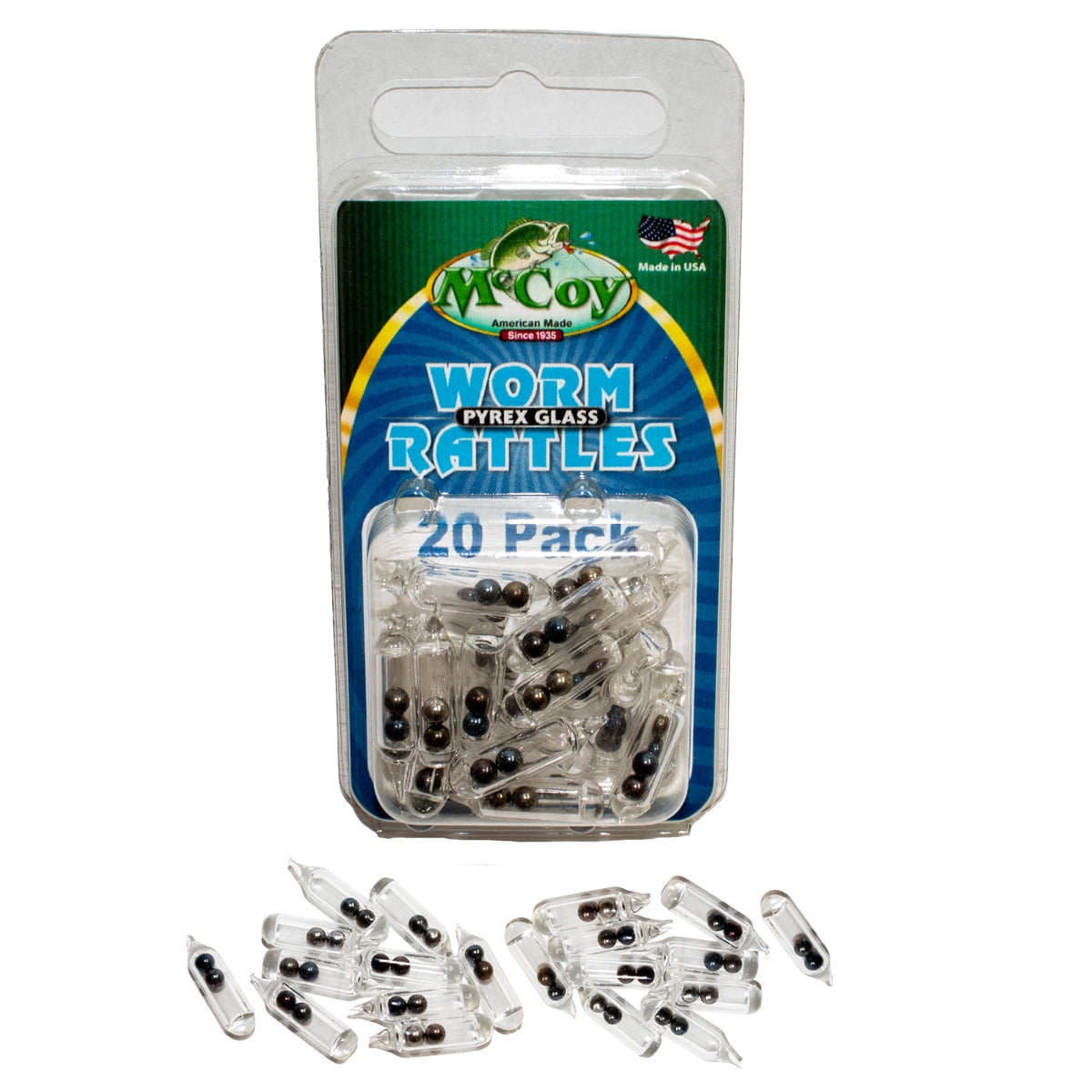 McCoy Premium Glass Rattles (Worm - 20 Pack) - Walmart.com