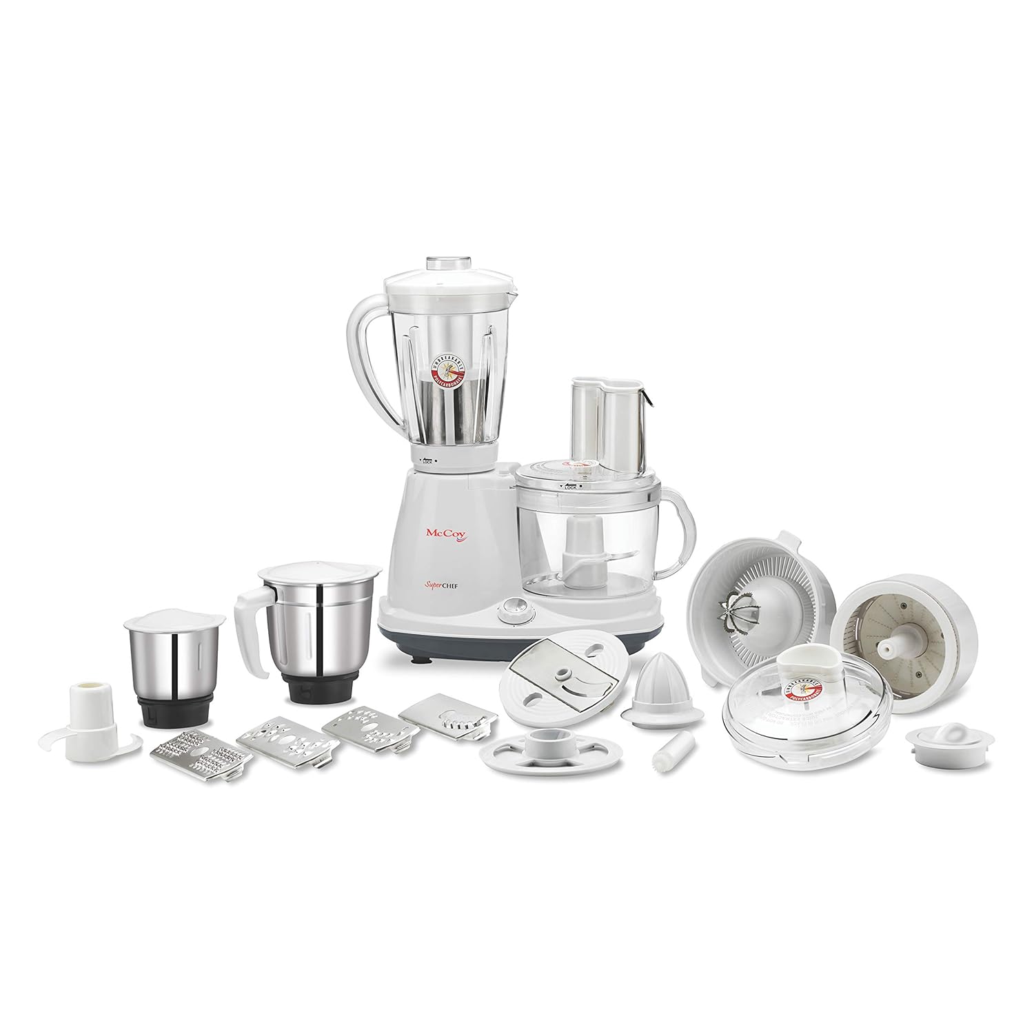 McCoy Super Chef 600Watt Food Processor with Mixer Grinder Juicer with ...
