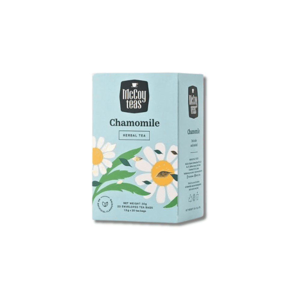 McCoy Teas Chamomile Tea, 20 Individually Wrapped Double Chamber Tea ...