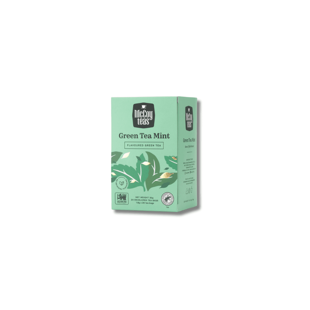 McCoy Teas Mint Green Tea Flavored Green Tea with Peppermint, Premium ...
