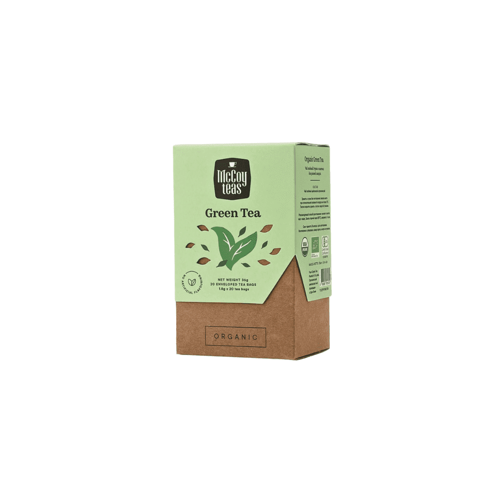 McCoy Teas Organic Green Tea with Ceylon and Sencha, Premium Tea from ...