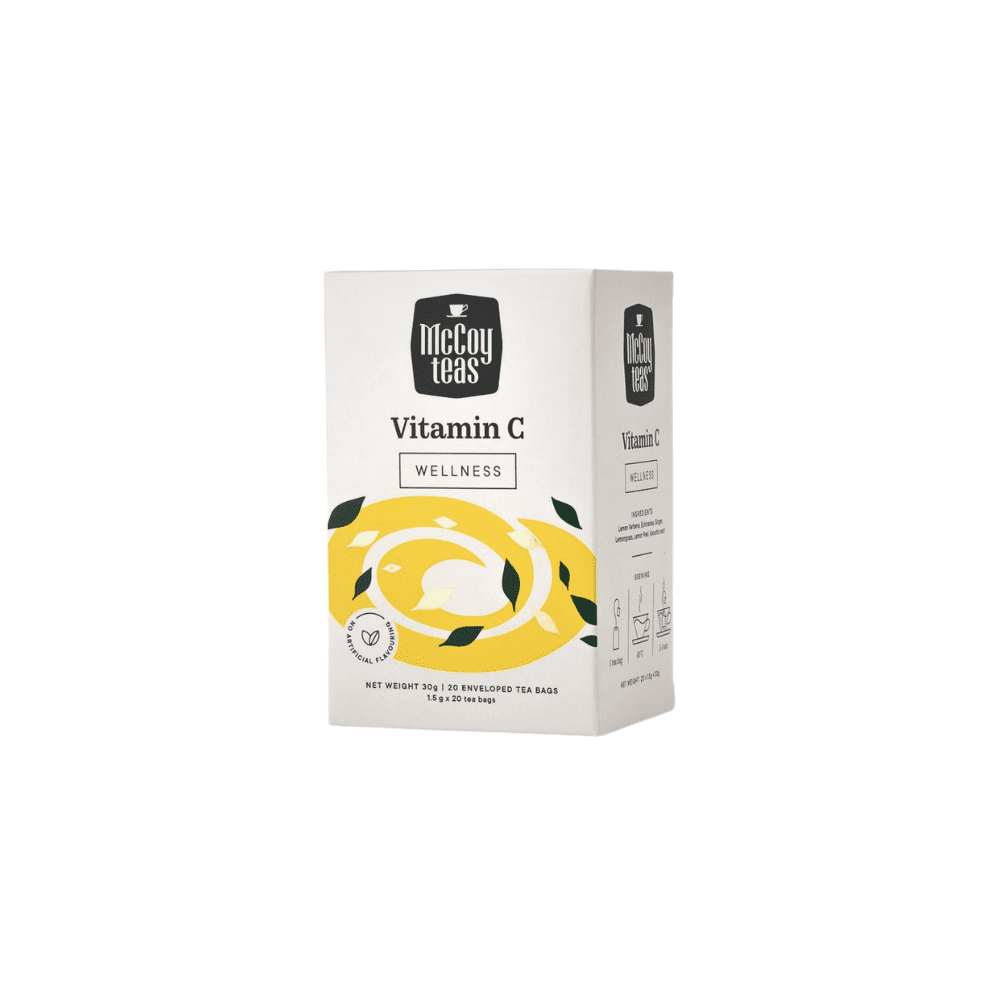 McCoy Teas Vitamin C Wellness Green Tea with Lemon & Ginger, 20 Tea ...