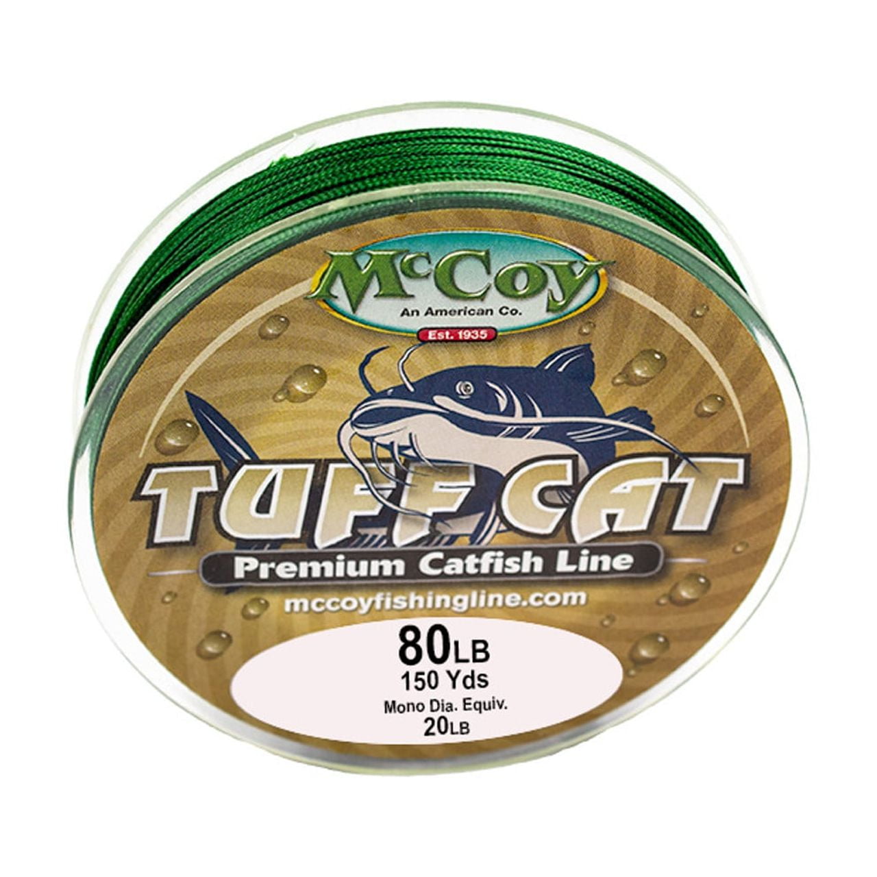 McCoy Tuff Cat Braid Mean Green Premium Braided Catfish Fishing Line ...