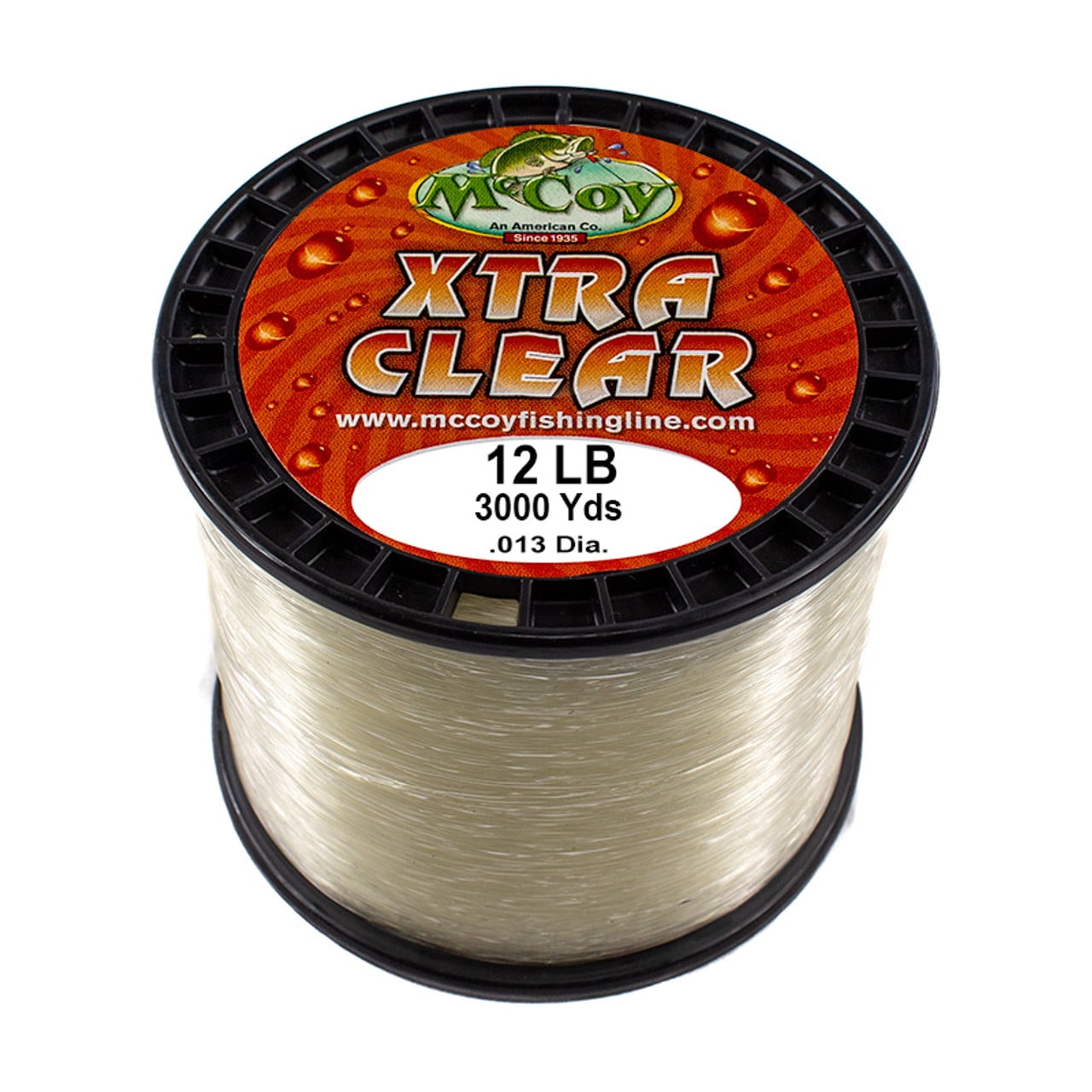 McCoy Xtra Clear Premium CoPolymer Monofilament Fishing Line (12lb Test ...