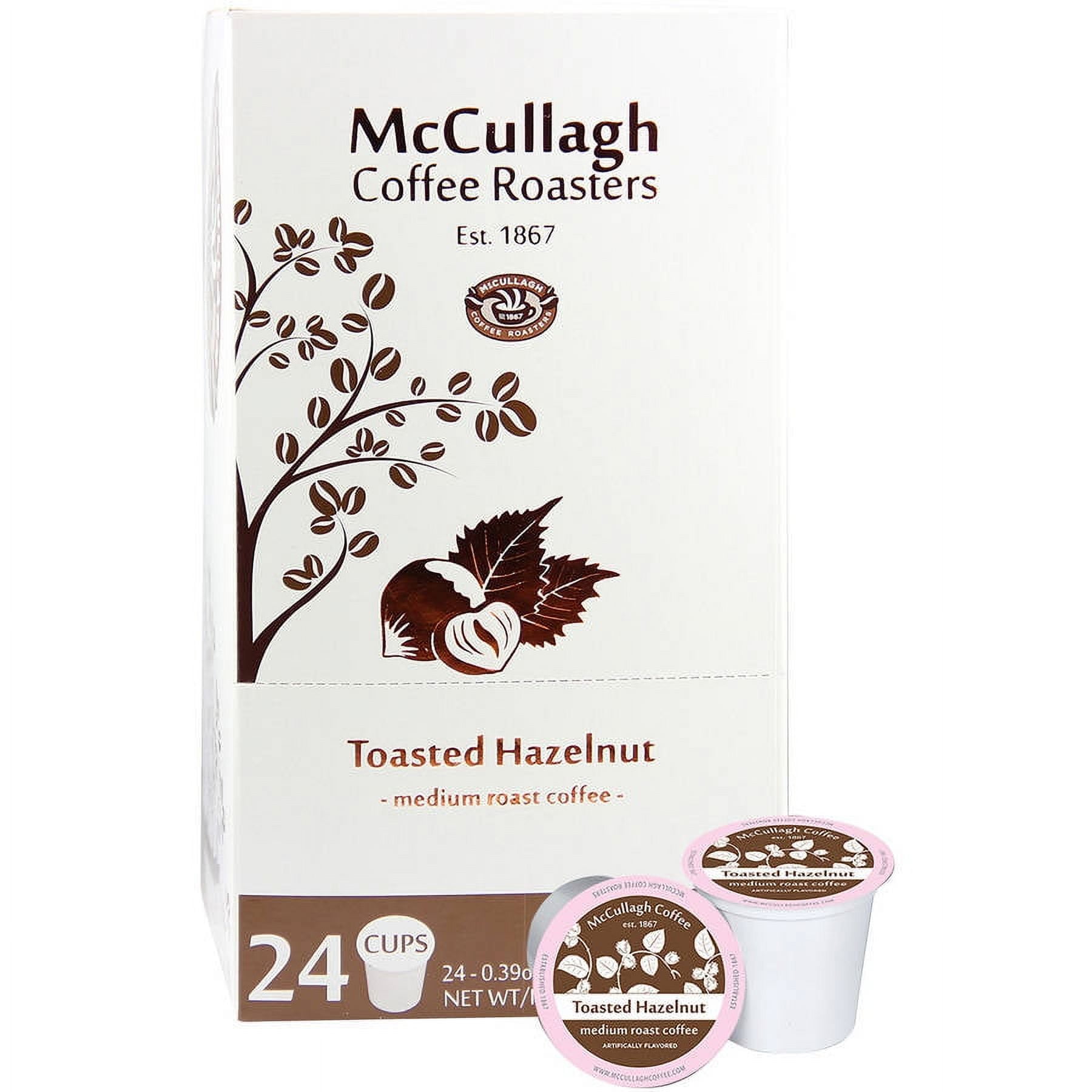 McCullagh Coffee Roasters, Toasted Hazelnut, Medium Roast, Single Serve ...