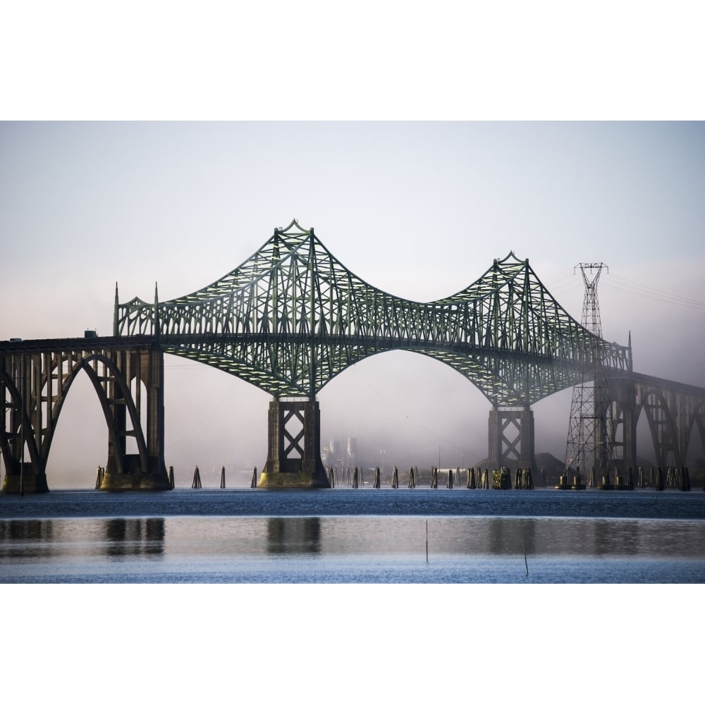 McCullough Bridge spans Coos Bay; North Bend Oregon United States of ...