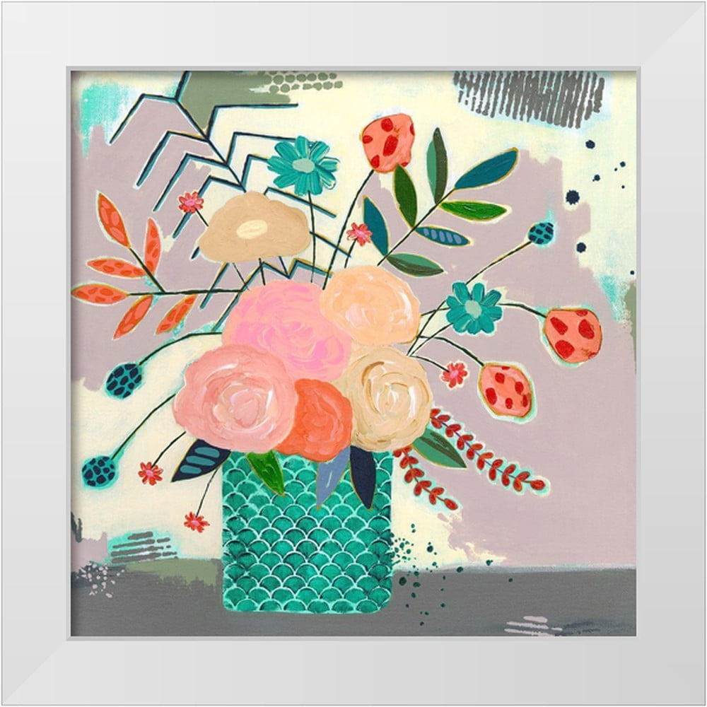 McCully, Jennifer 15x15 White Modern Wood Framed Museum Art Print ...