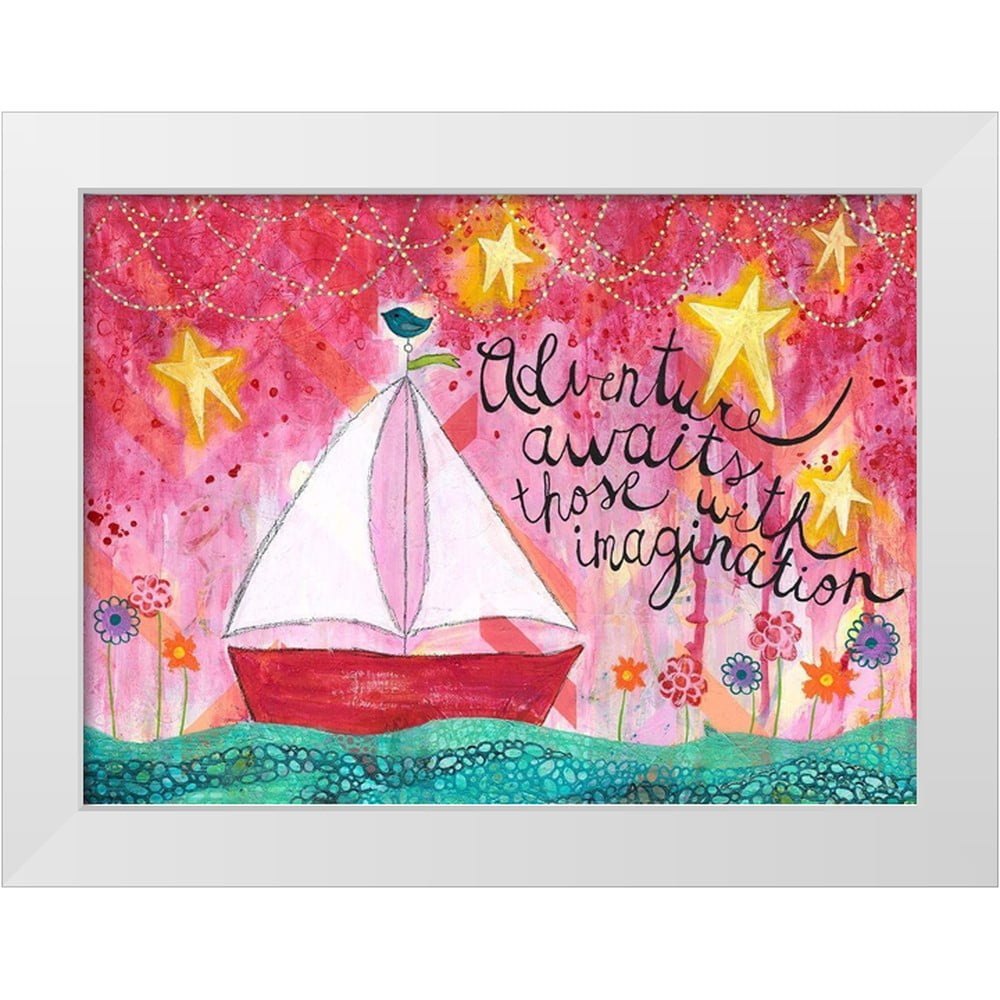 McCully, Jennifer 24x19 White Modern Wood Framed Museum Art Print ...