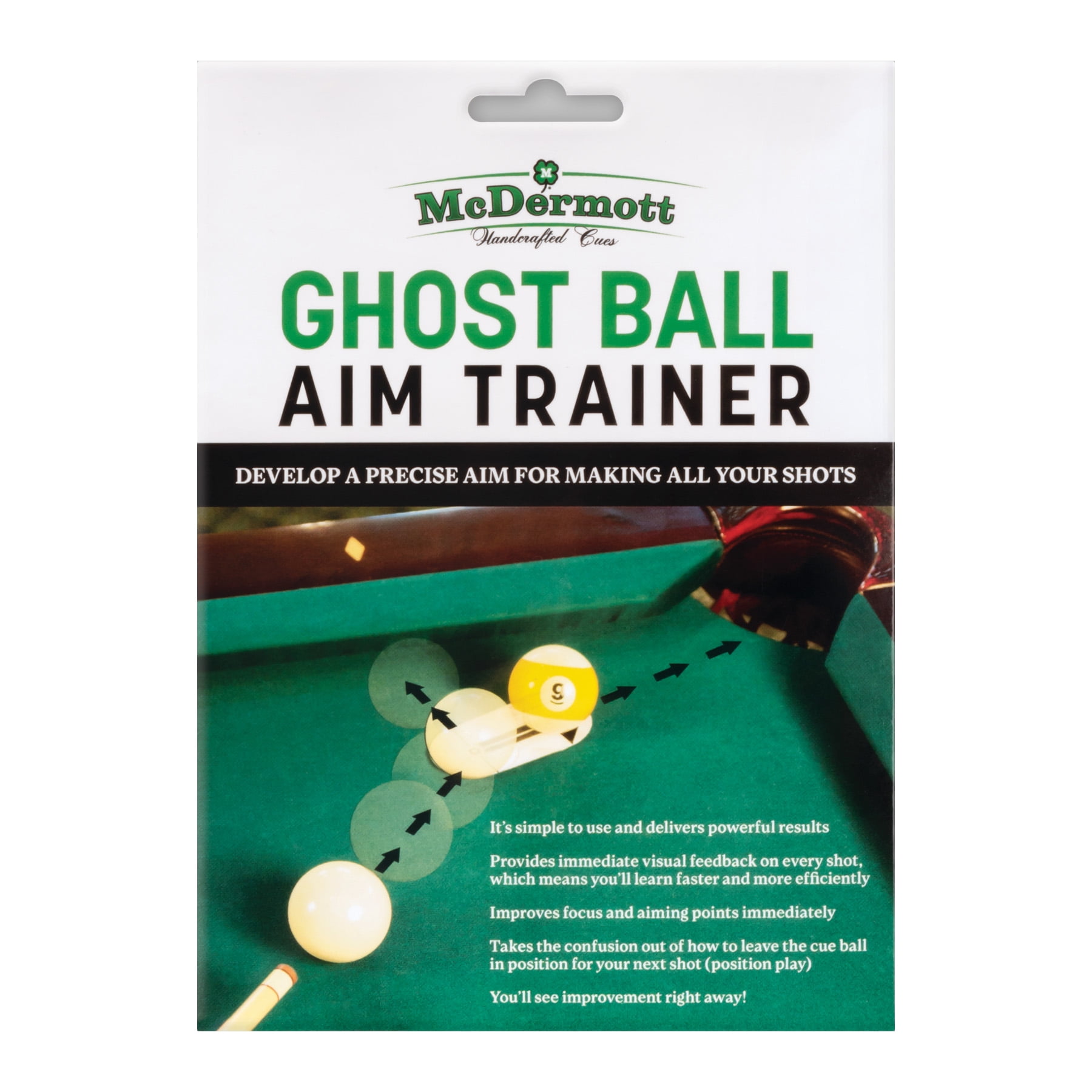 McDermott Ghost Ball Aim Trainer Pool Billiard Training Tool ...