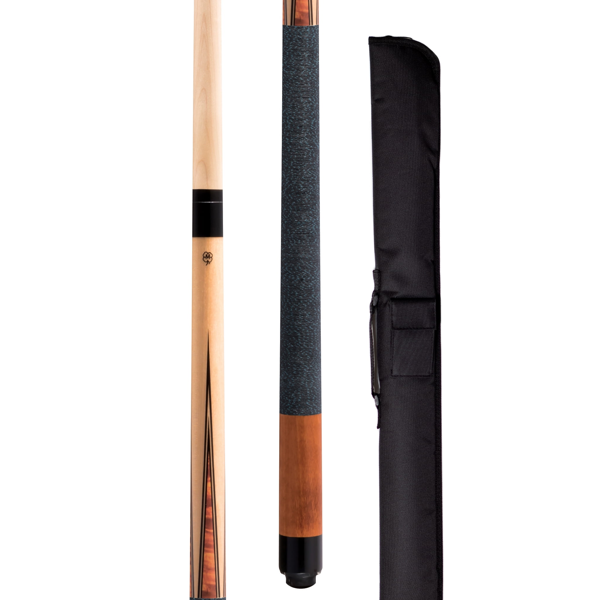 McDermott K97C 52" Youth Short Pool Billiard Cue with 1x1 Soft Case, 20 ...