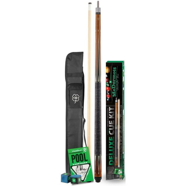 McDermott KIT3 Deluxe Five Piece Pool Cue Kit and Case | KIT3 - Walmart.com