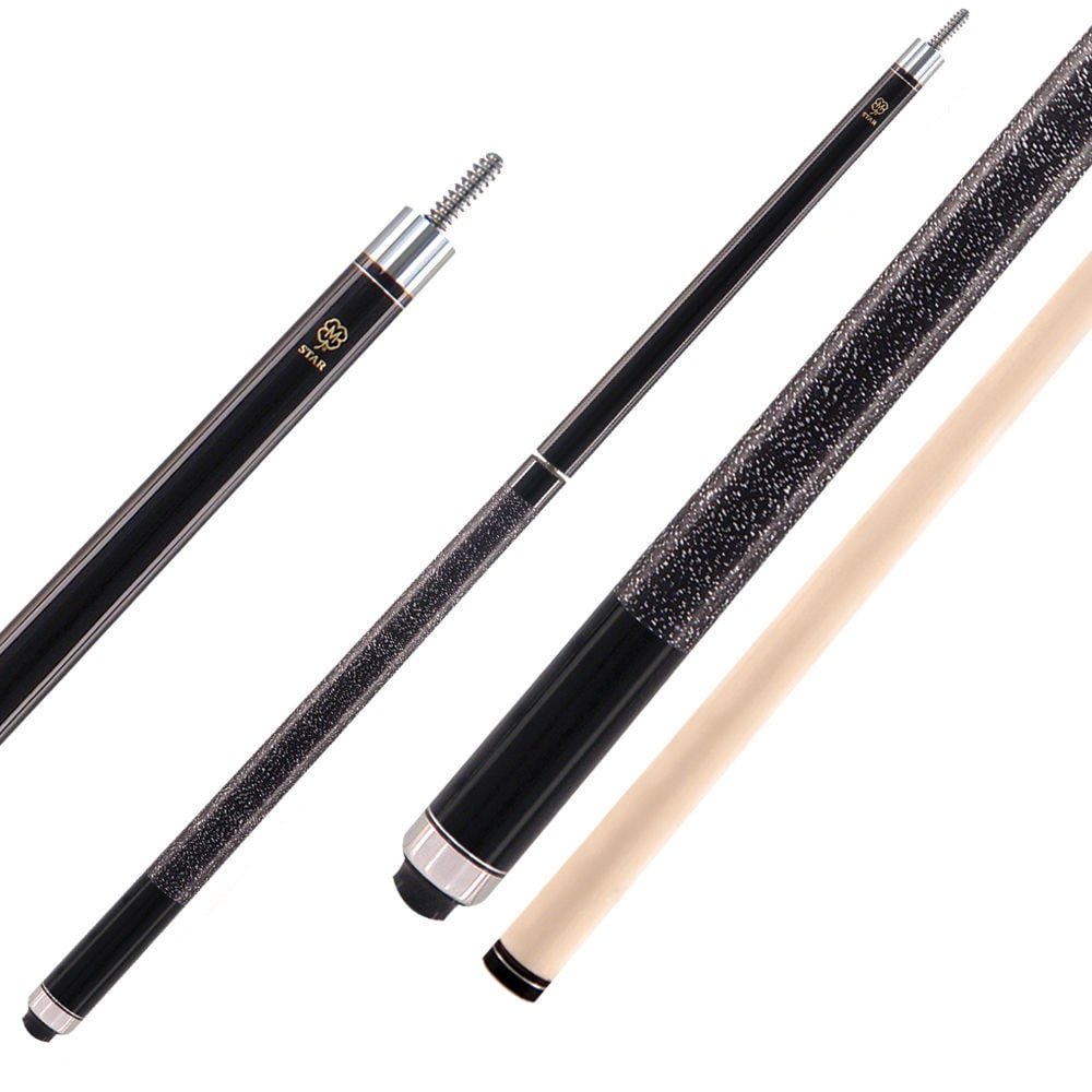 McDermott Star Pool Cue Stick - S2 - Black - 18 19 20 21 oz + SOFT CASE ...