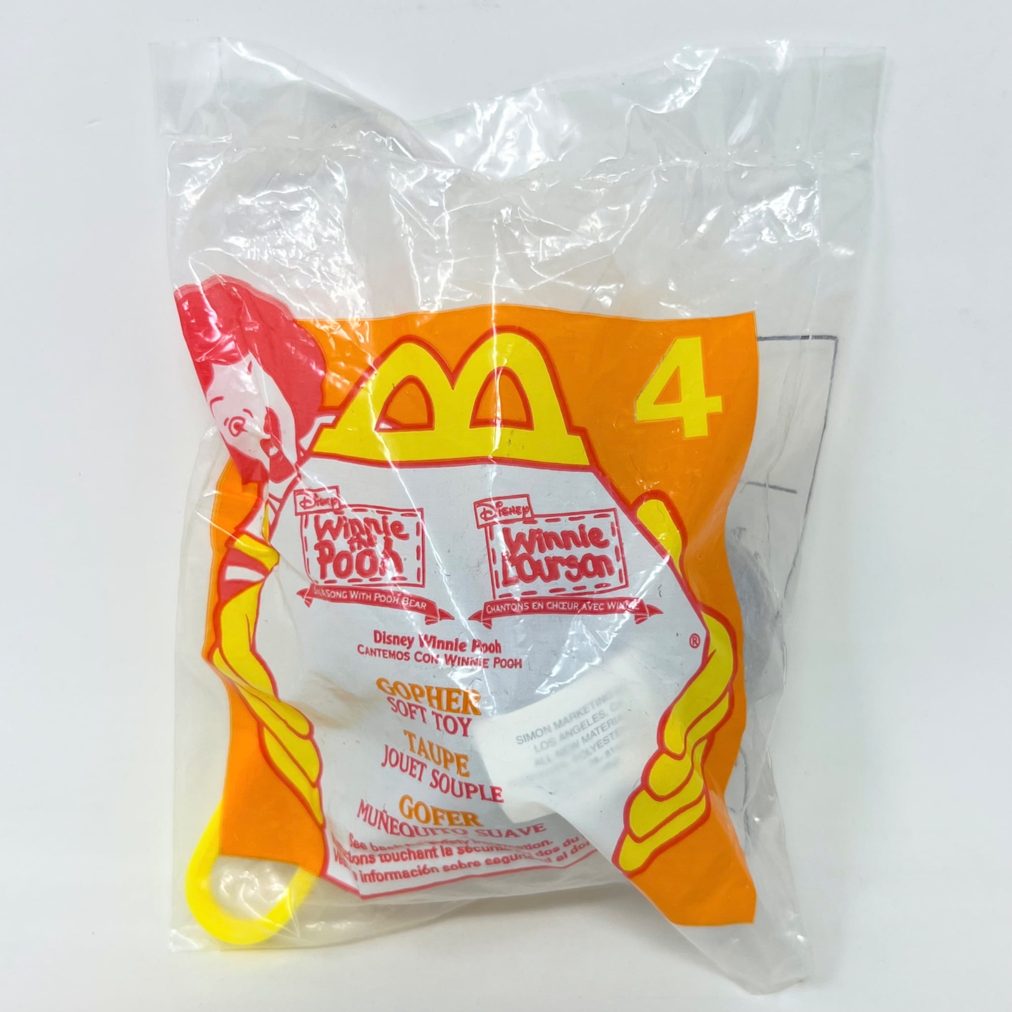 McDonald's Happy Meal Toy Disney Winnie the Pooh Gopher Soft Toy ...