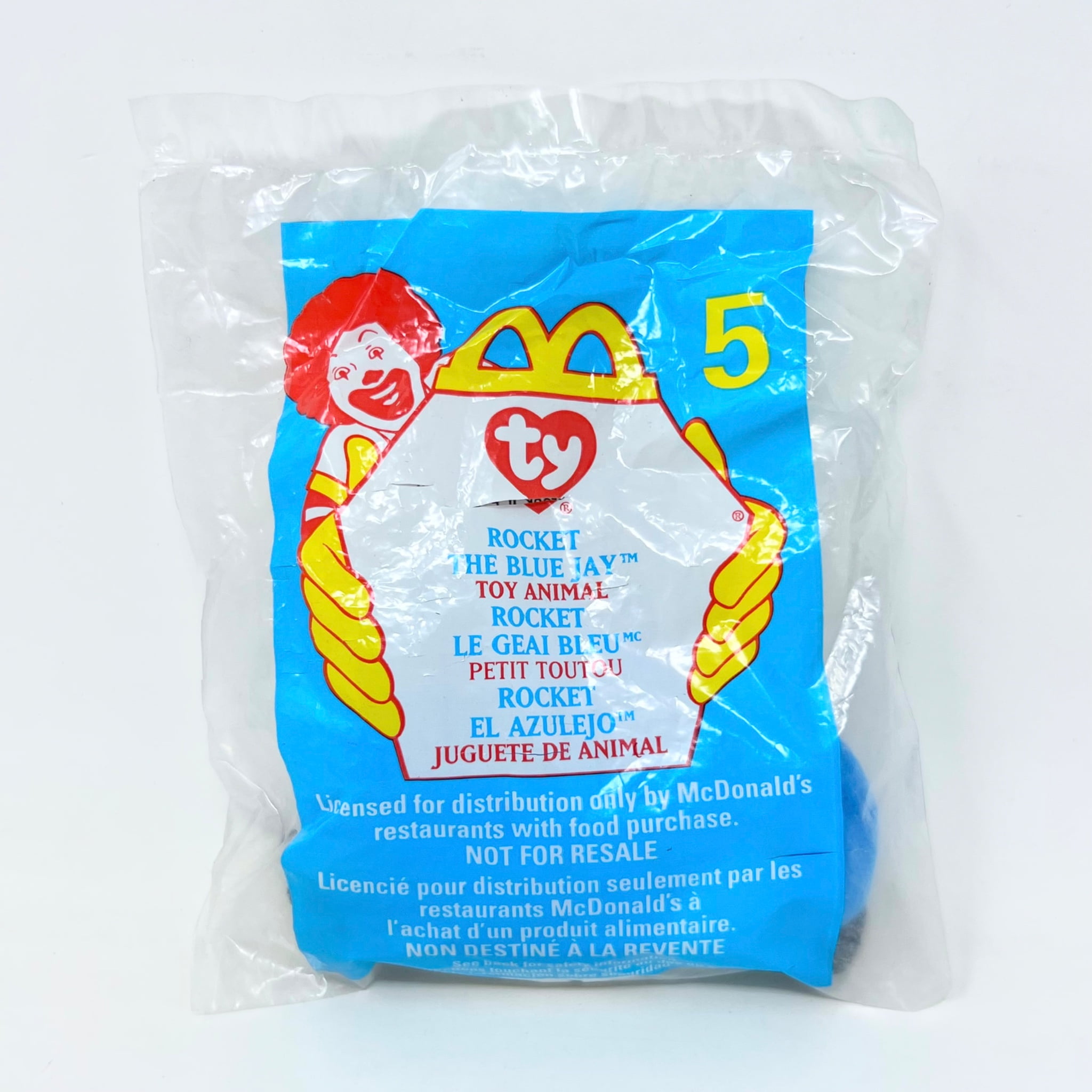 McDonald's Happy Meal Toy Ty Rocket The Blue Jay No.5 - Walmart.com