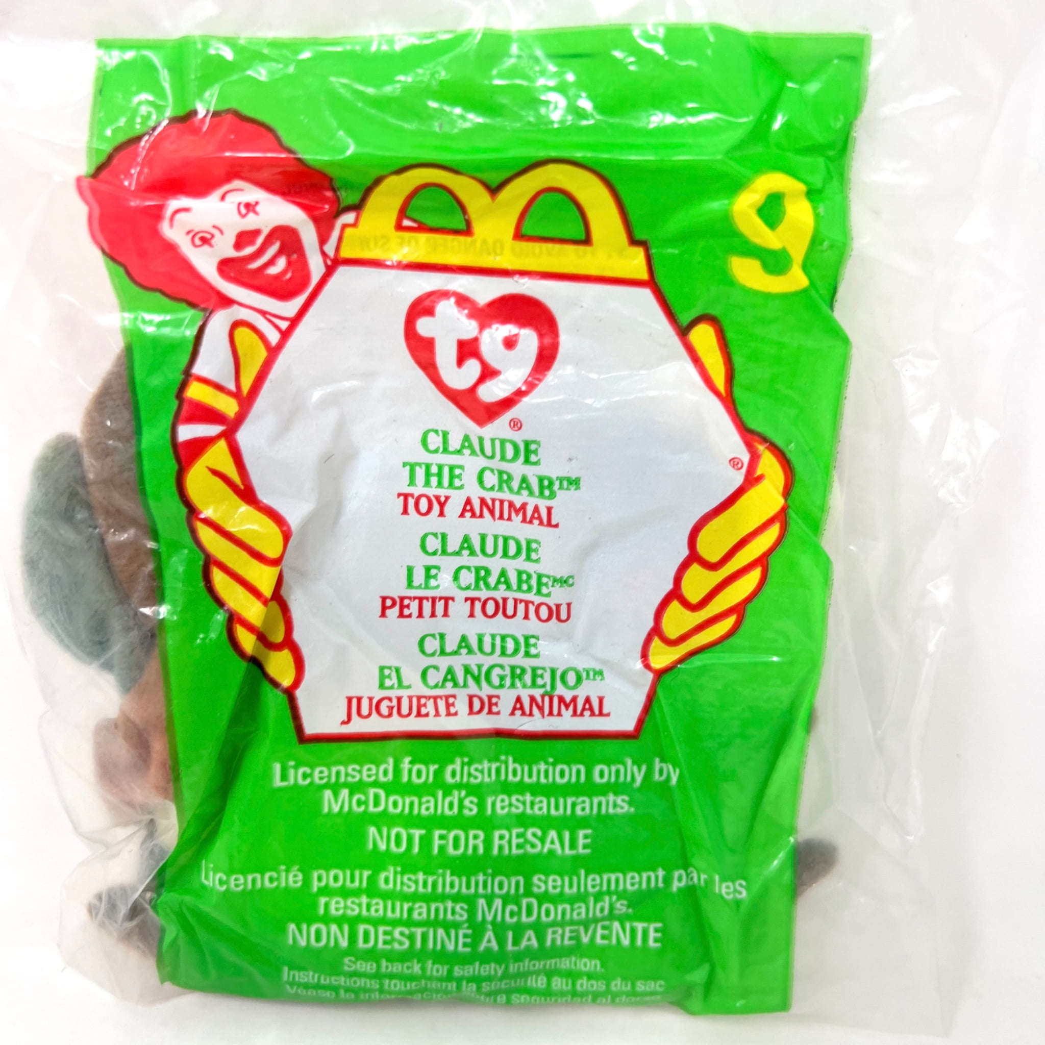 McDonald's Happy Meal Toy Ty Teenie Beanie Babies Strut The Rooster Toy ...