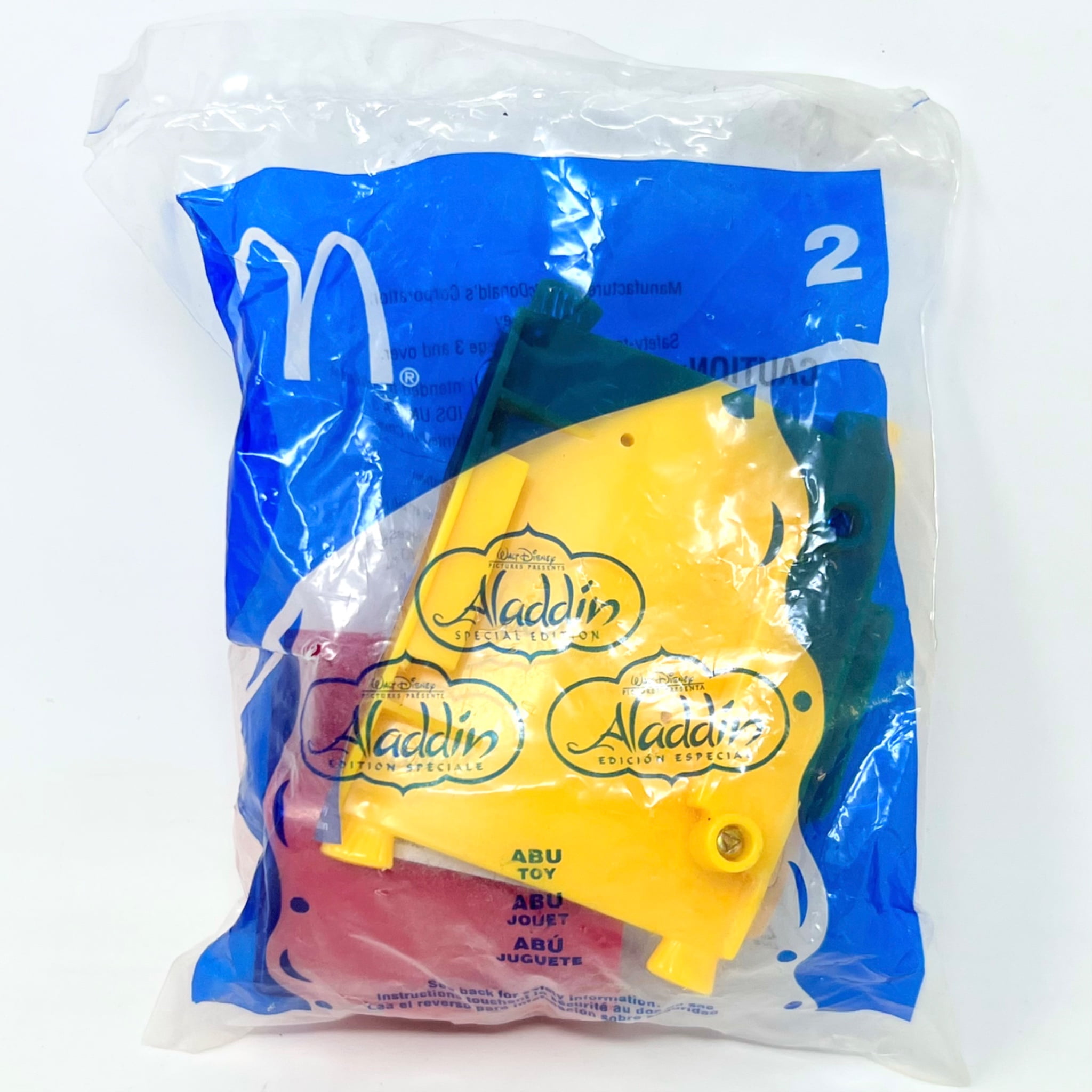 McDonalds Happy Meal Toy Aladdin Special Edition Abu Toy No.2 - Walmart.com