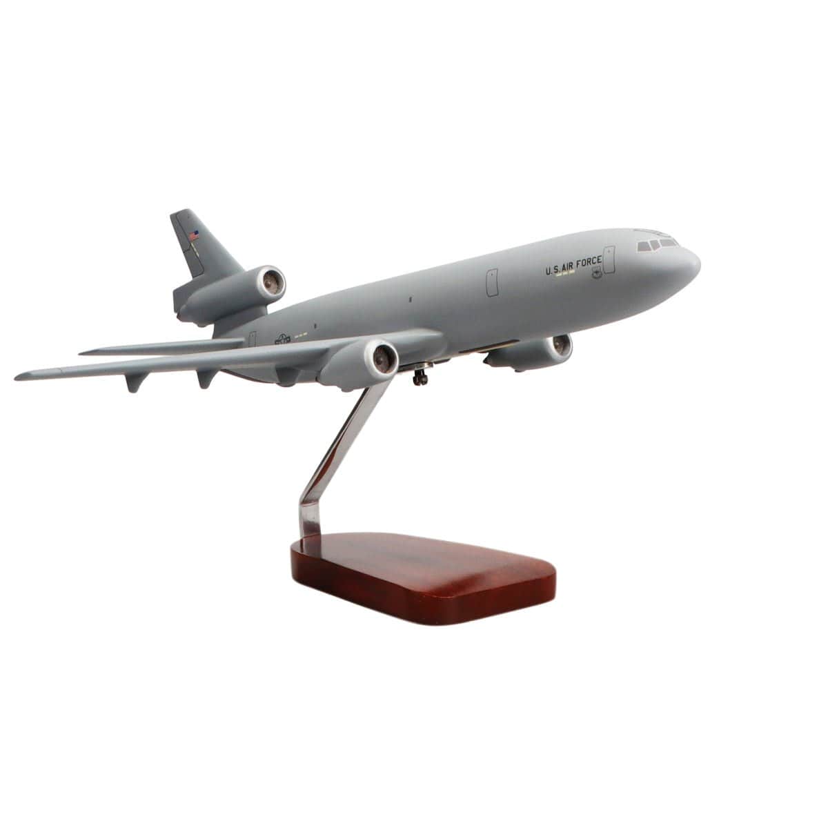 McDonnell Douglas KC-10A Extender Gray Large Mahogany Model - Walmart.com