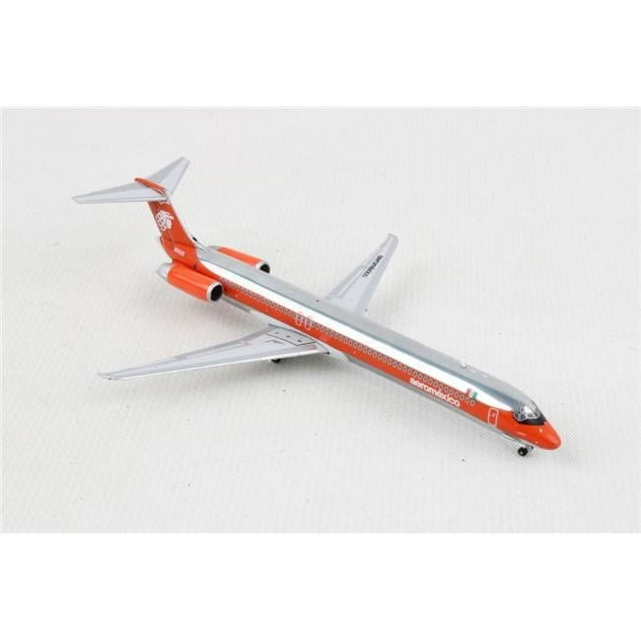 McDonnell Douglas MD-82 Commercial Aircraft "AeroMexico" Orange and ...