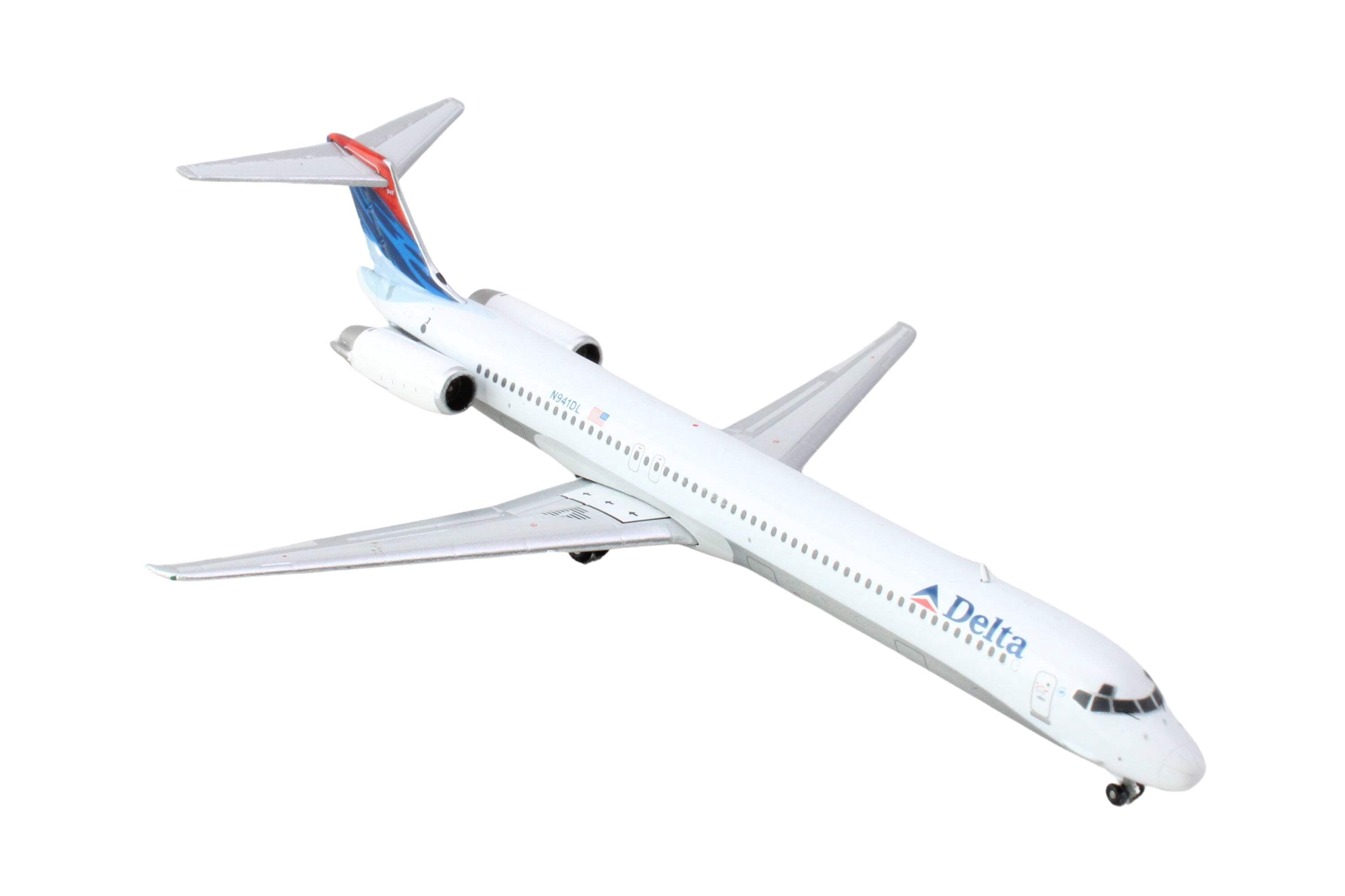 McDonnell Douglas MD-88 Commercial Aircraft "Delta Air Lines" White w ...