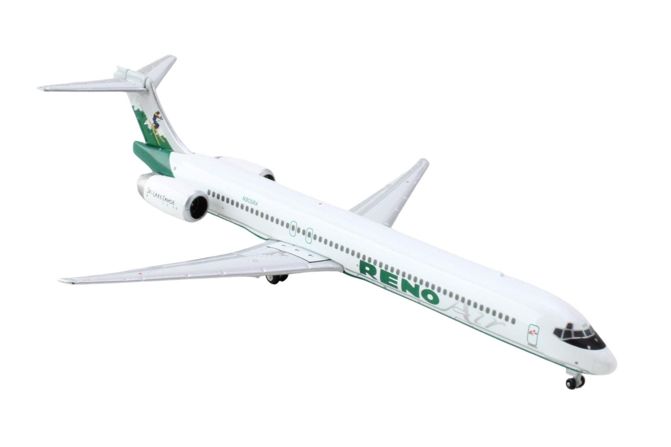 McDonnell Douglas MD-90 Commercial Aircraft "Reno Air" (N905RA) White w ...