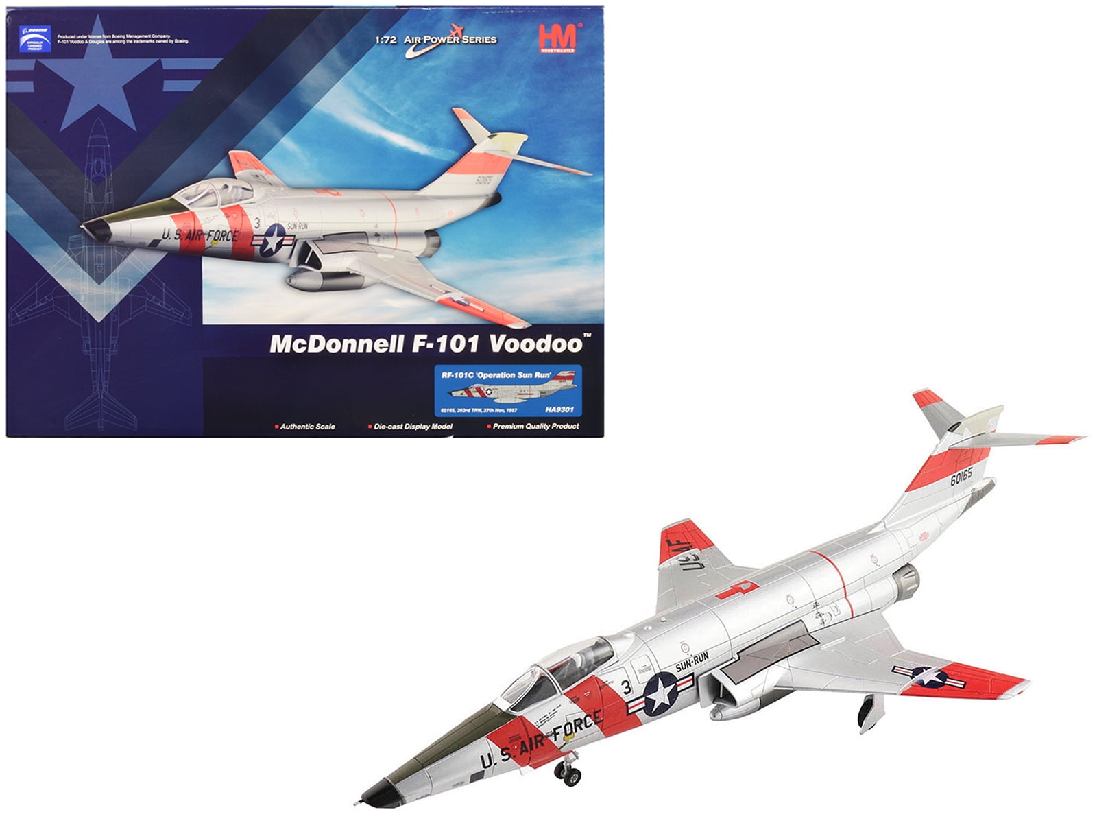 McDonnell RF-101C Voodoo Fighter Aircraft "Operation Sun Run 363rd TRW ...