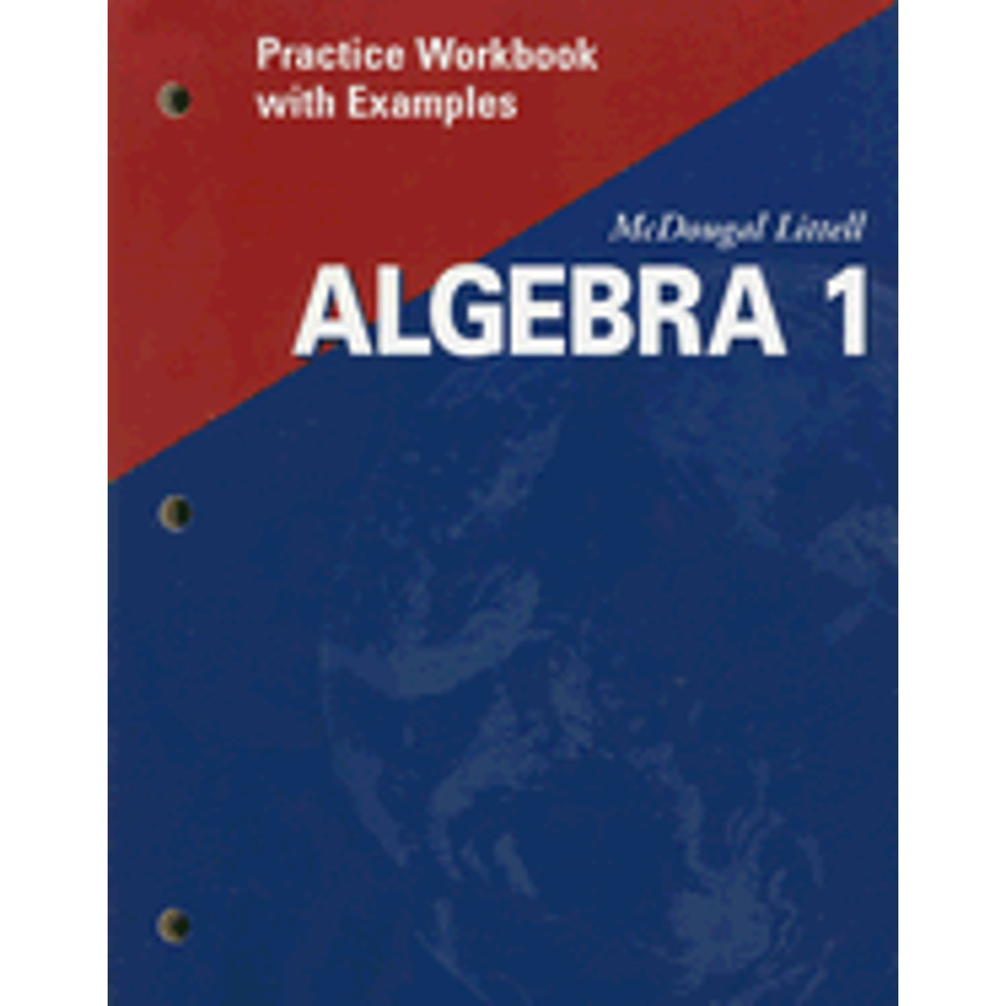Algebra 1: Practice Workbook with Examples by Mcdougal - Walmart.com