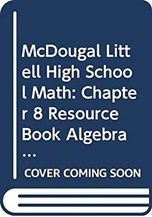 Pre-Owned McDougal Littell Algebra 1: Resource Book: Chapter 8 ...