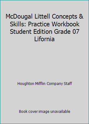 Pre-Owned McDougal Littell Concepts & Skills: Practice Workbook Student ...