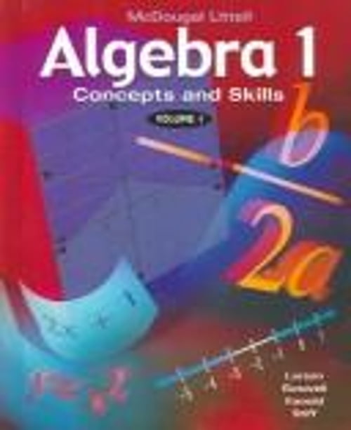 Pre-Owned McDougal Littell High School Math: Student Edition Volume 1 ...