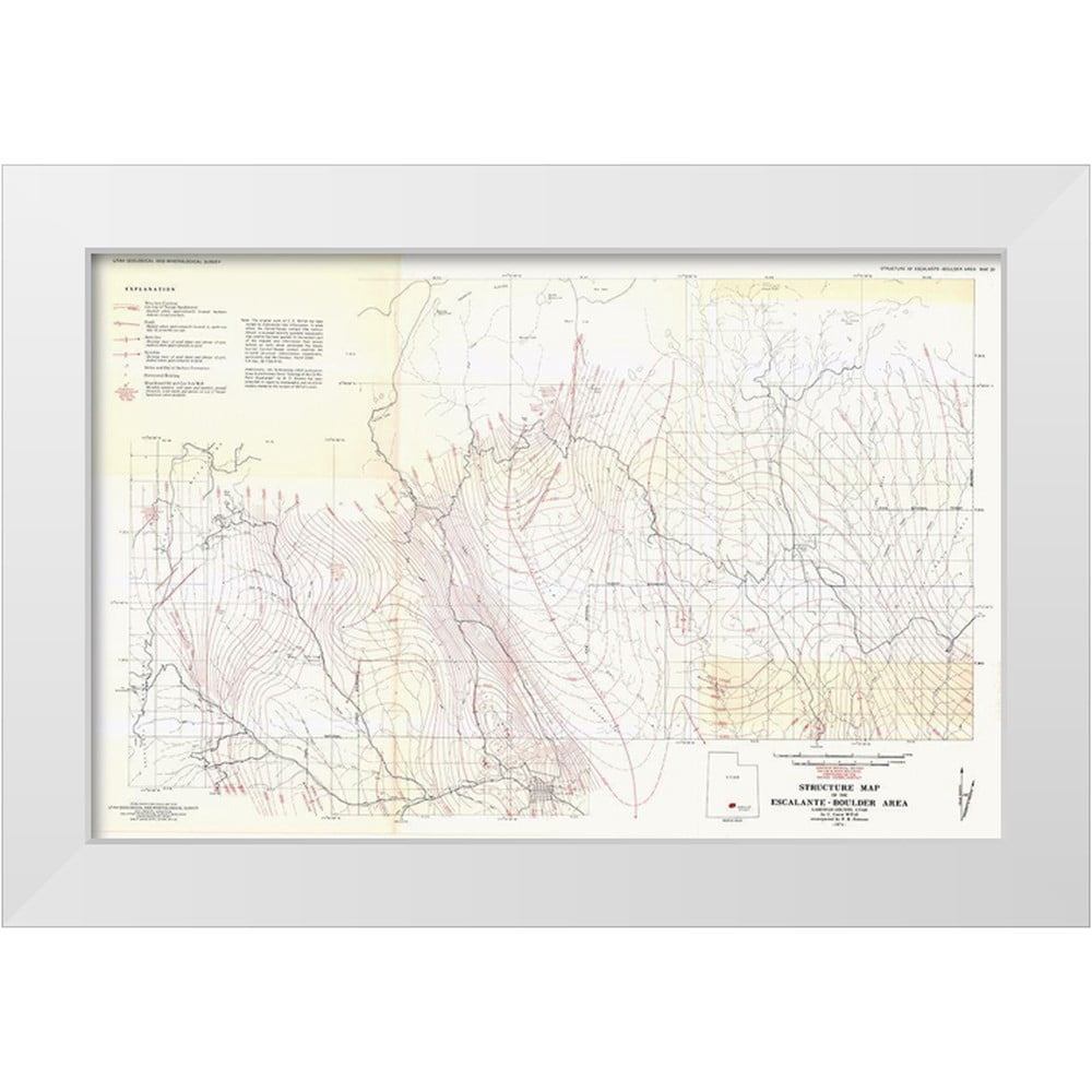 McFall 24x17 White Modern Wood Framed Museum Art Print Titled ...