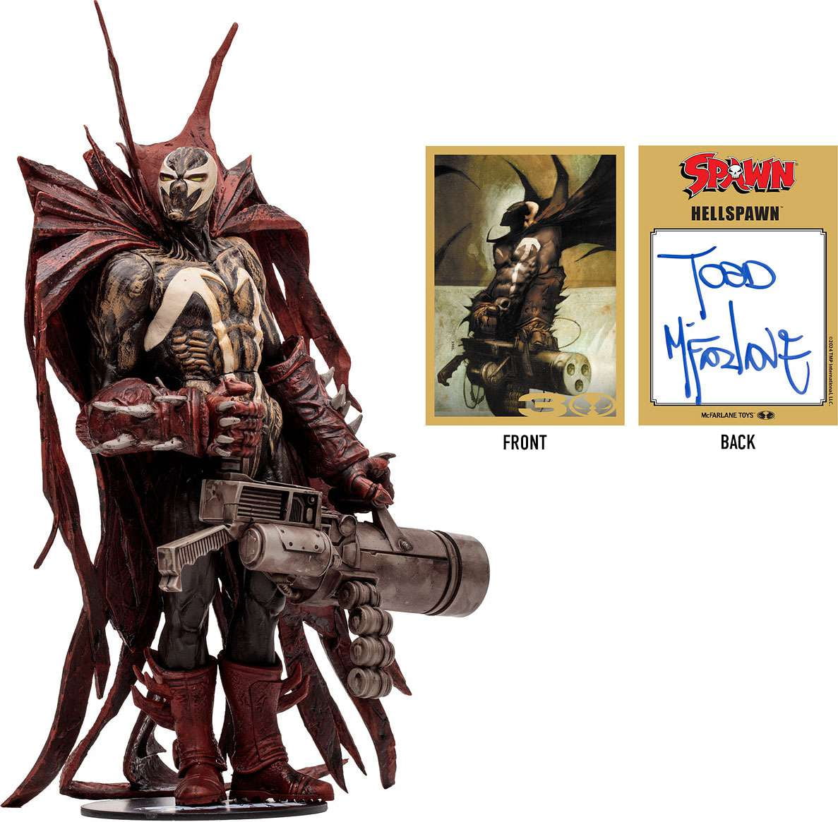 McFarlane Autograph Series Hellspawn 2 Action Figure (Digitally Remastered, Gold Label ...