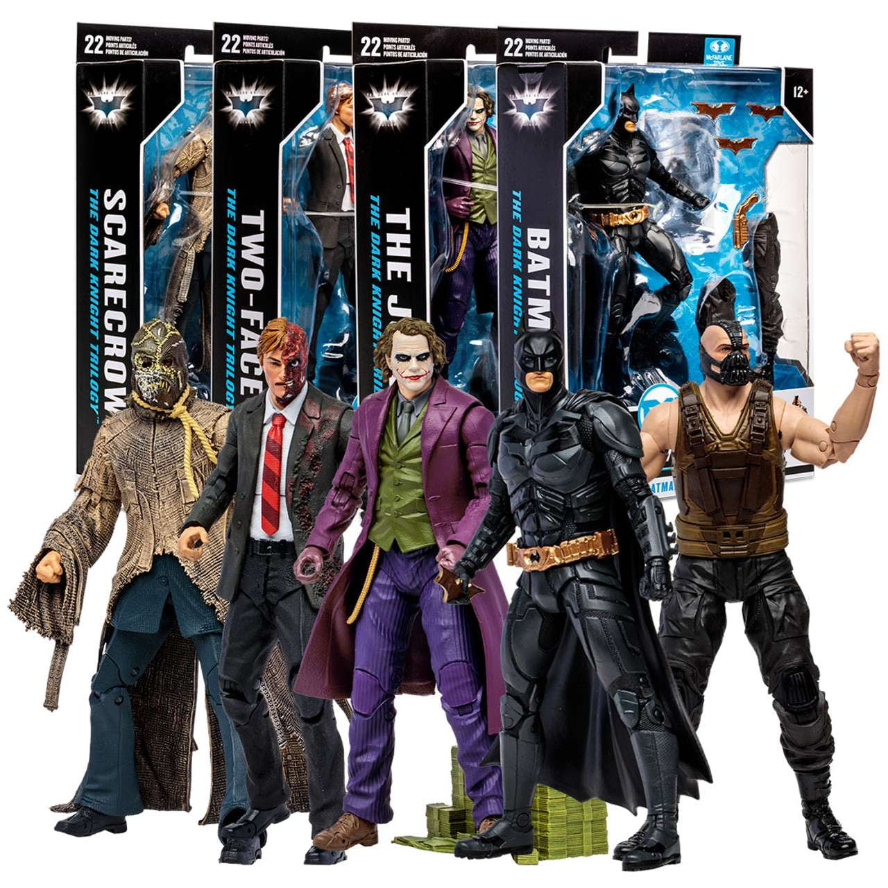 McFarlane DC Build Bane Series Batman, Two Face, Scarecrow & Joker Set ...